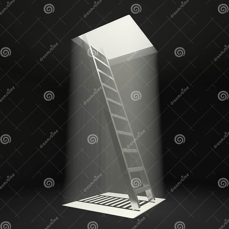 Ladder to freedom stock illustration. Illustration of aspiration - 21054193