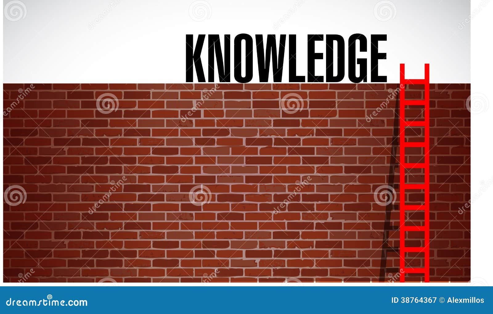 Ladder To Knowledge Illustration Design Graphic Stock Illustration ...