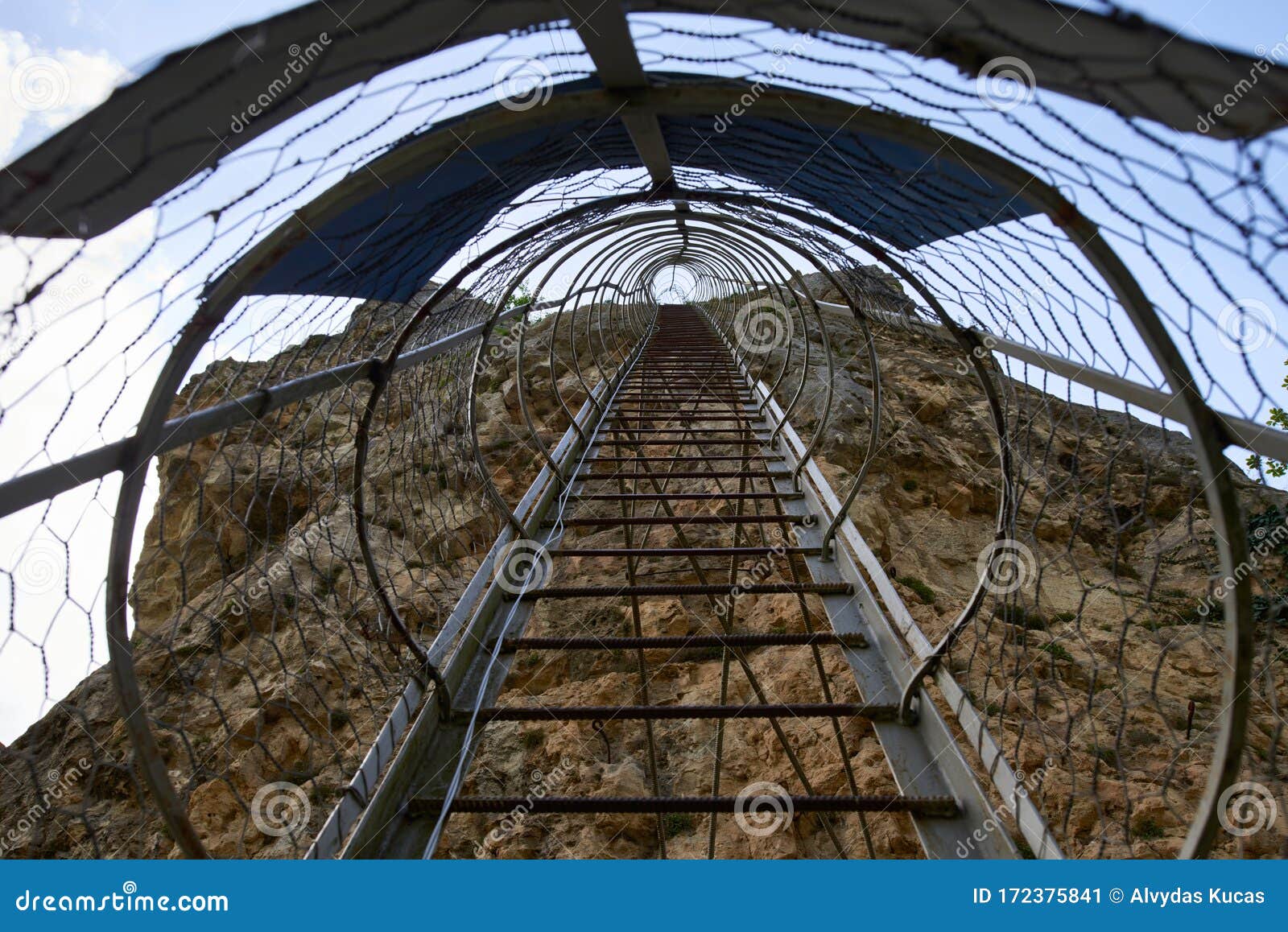 Ladder to the rock stock image. Image of conquest, hiking - 172375841