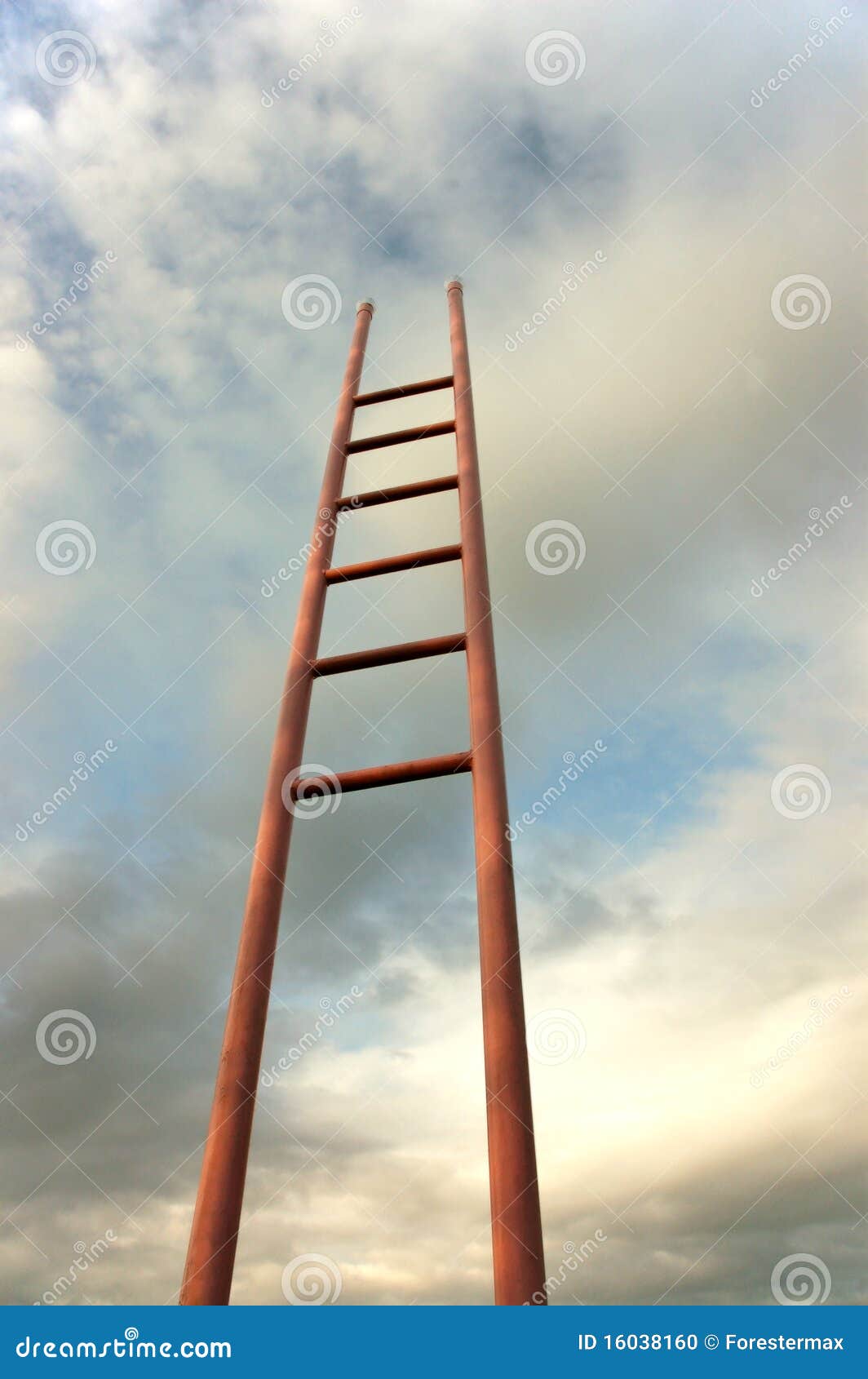 Ladder to the sky stock photo. Image of problems, promotion - 16038160