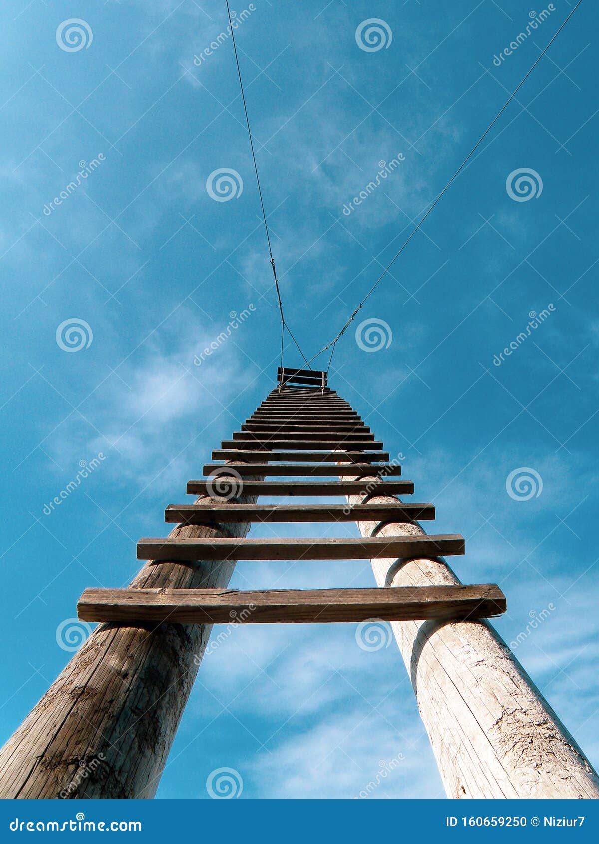 Ladder to the sky stock photo. Image of heaven, white - 160659250