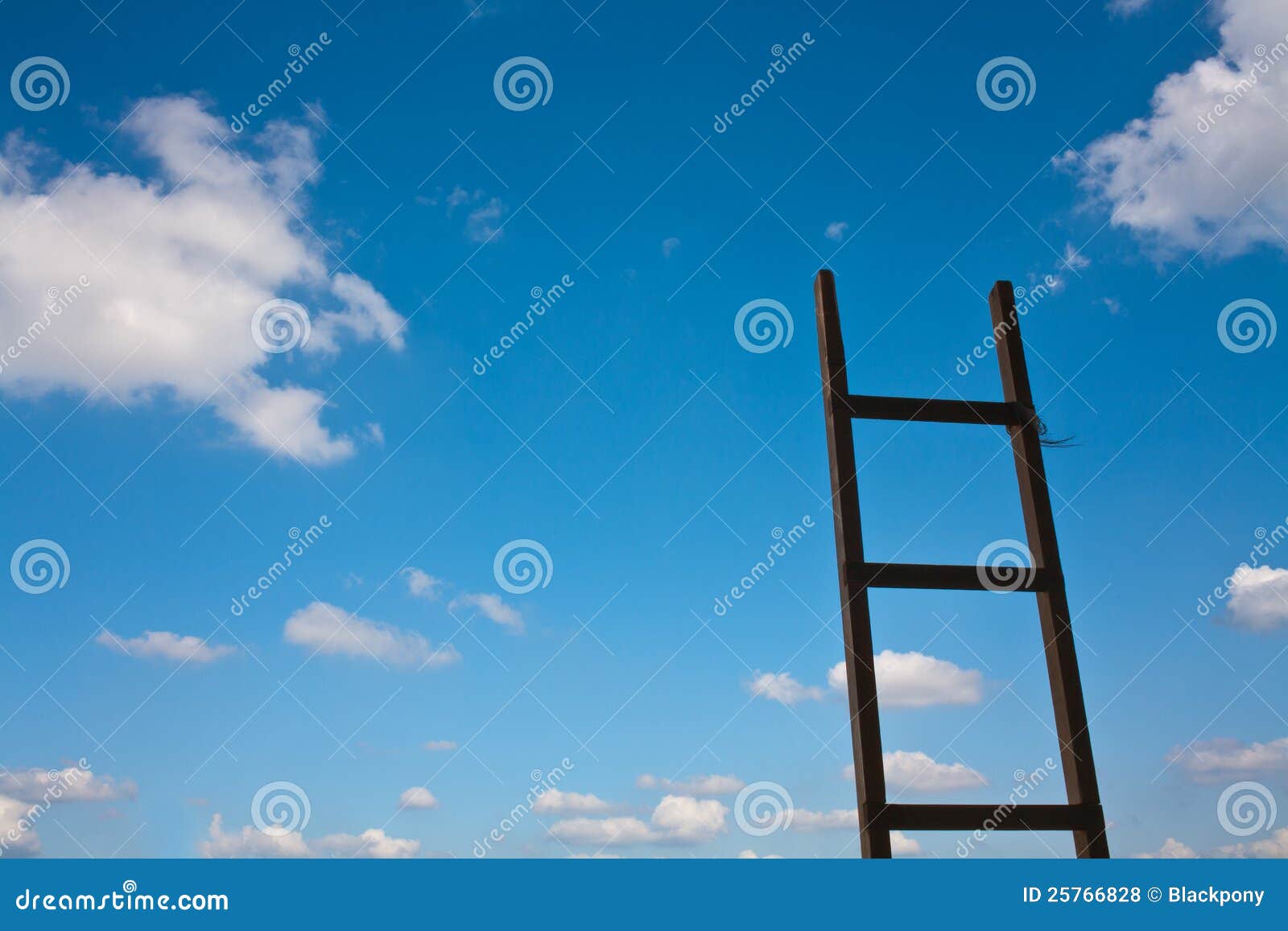 Ladder to the sky stock photo. Image of career, promotion - 25766828