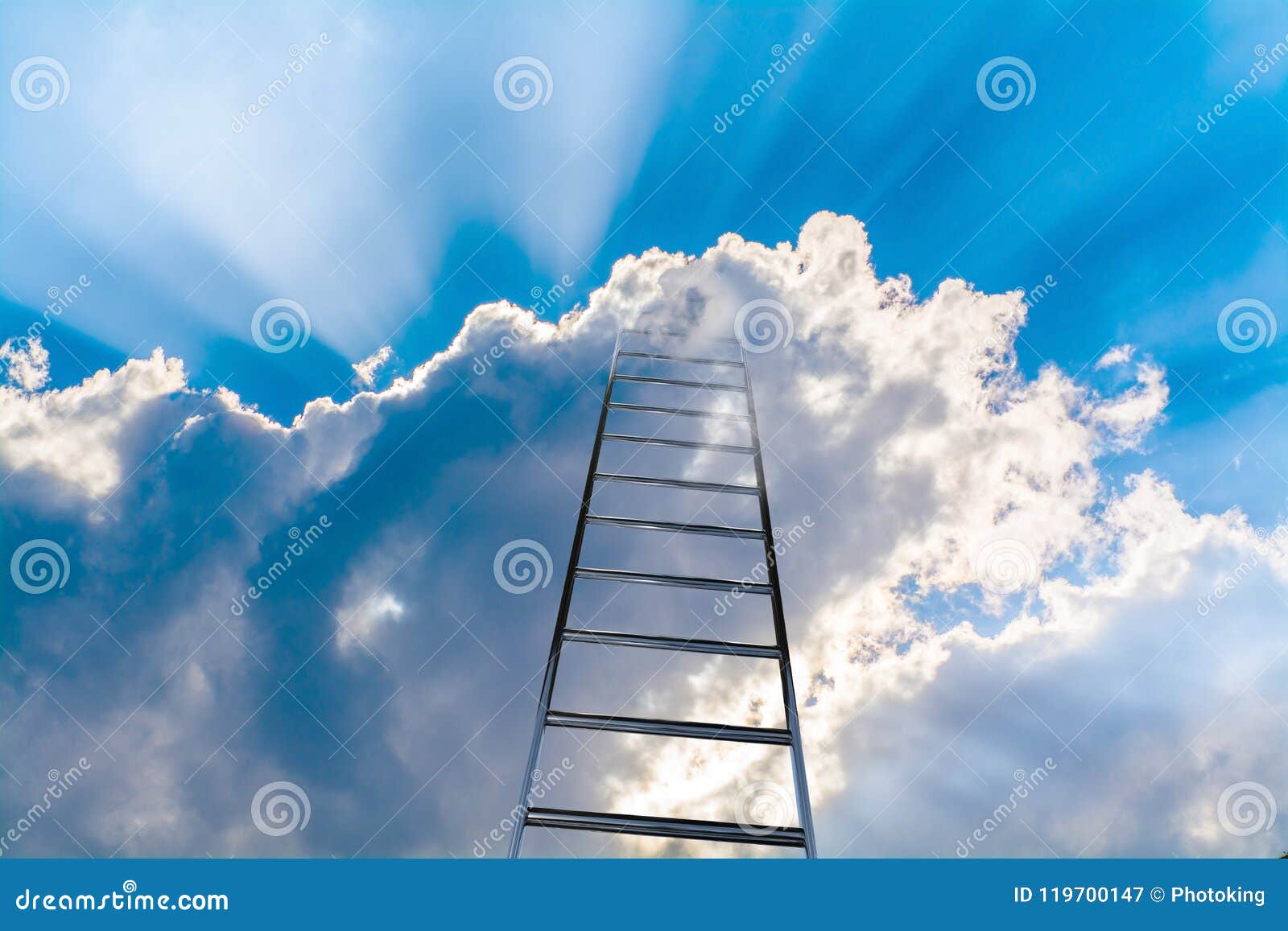 Ladder to sky stock image. Image of scald, edge, accessibility - 119700147