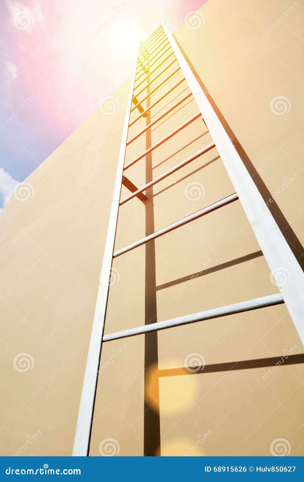 Ladder to sky stock photo. Image of develop, solution - 68915626