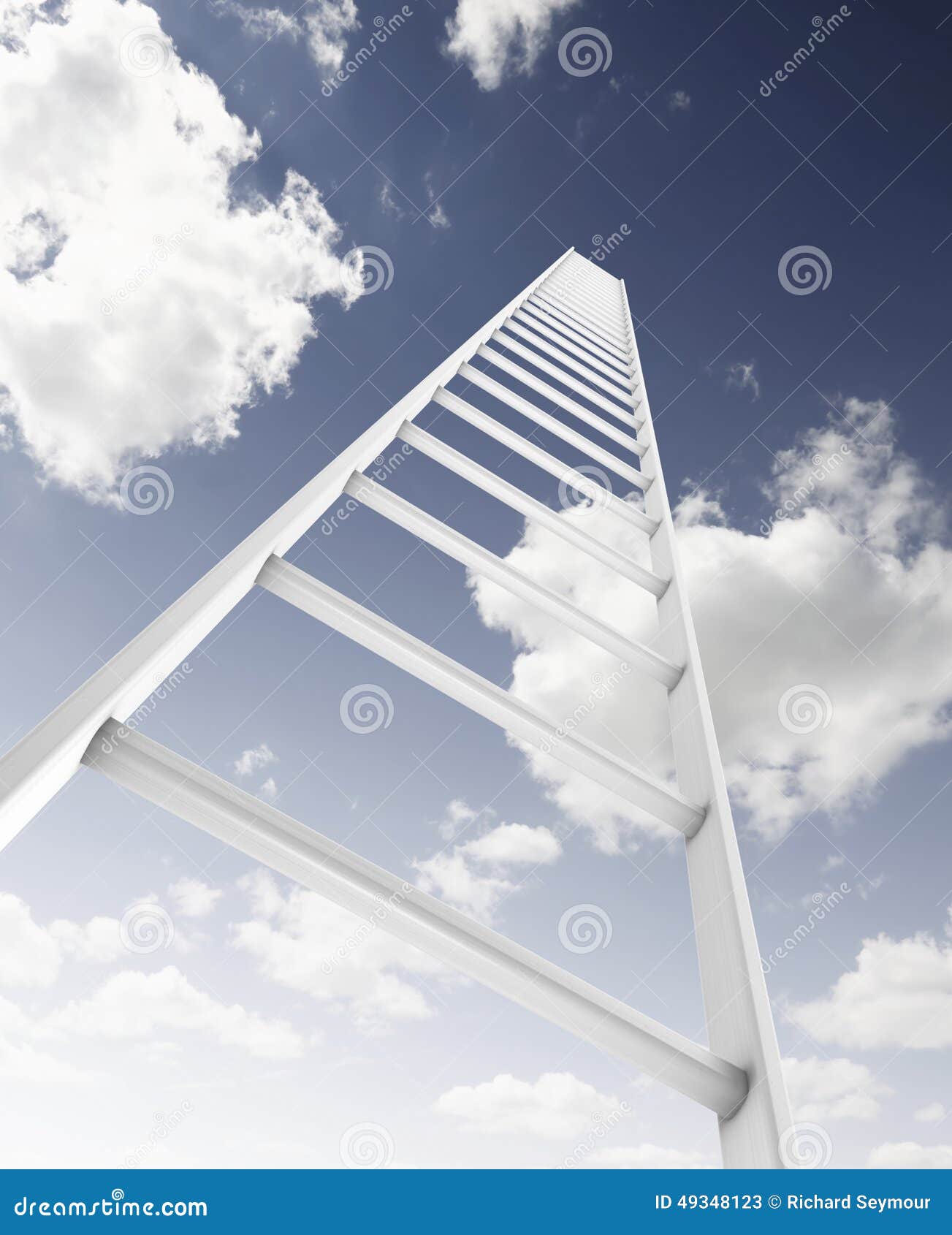Ladder to the Sky stock image. Image of high, moving - 49348123