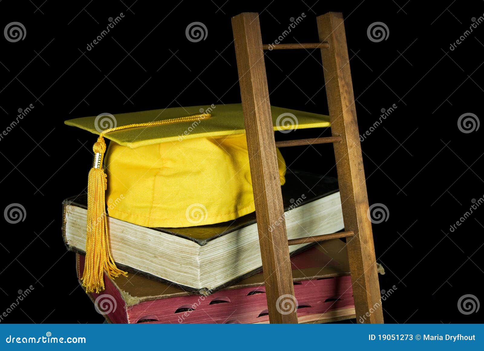 Graduation Cap Book Stack Ladder Stock Photos - Free & Royalty-Free ...