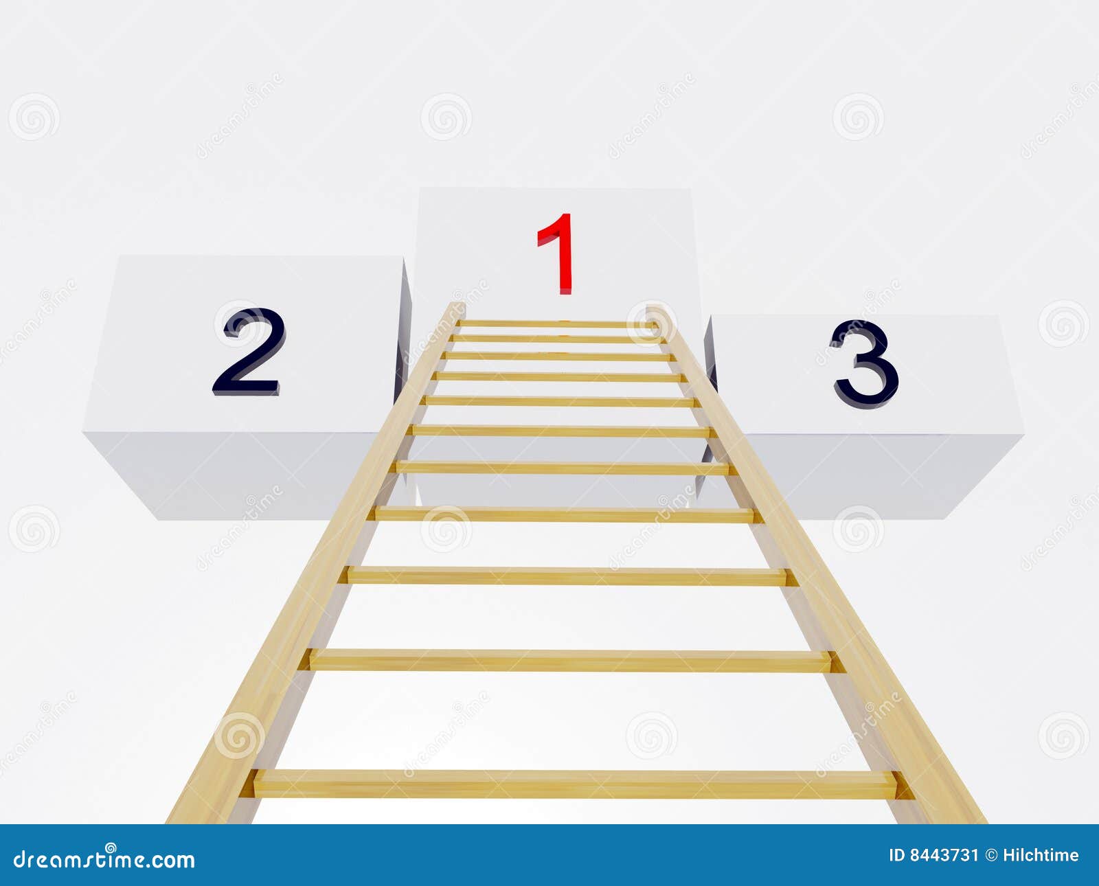 Ladder to success stock illustration. Illustration of awards - 8443731