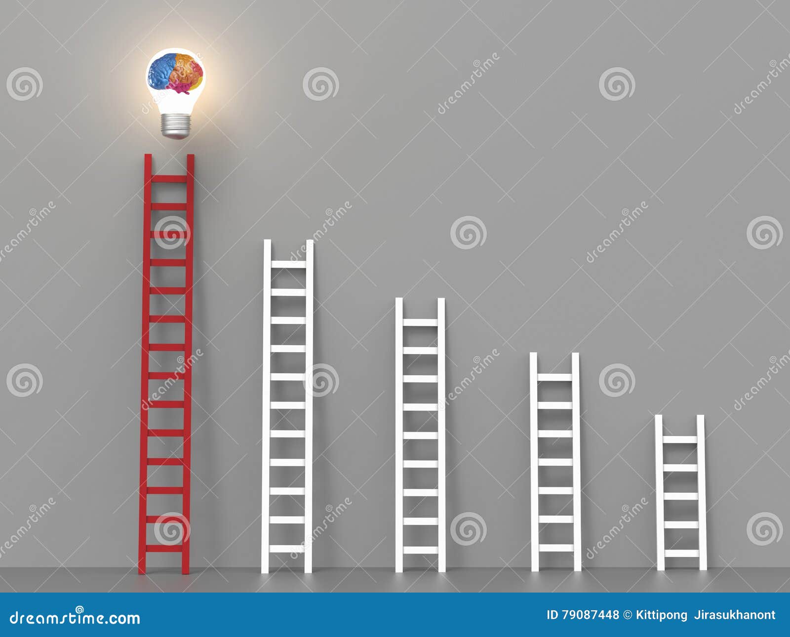 Ladder to success concept stock illustration. Illustration of concept ...