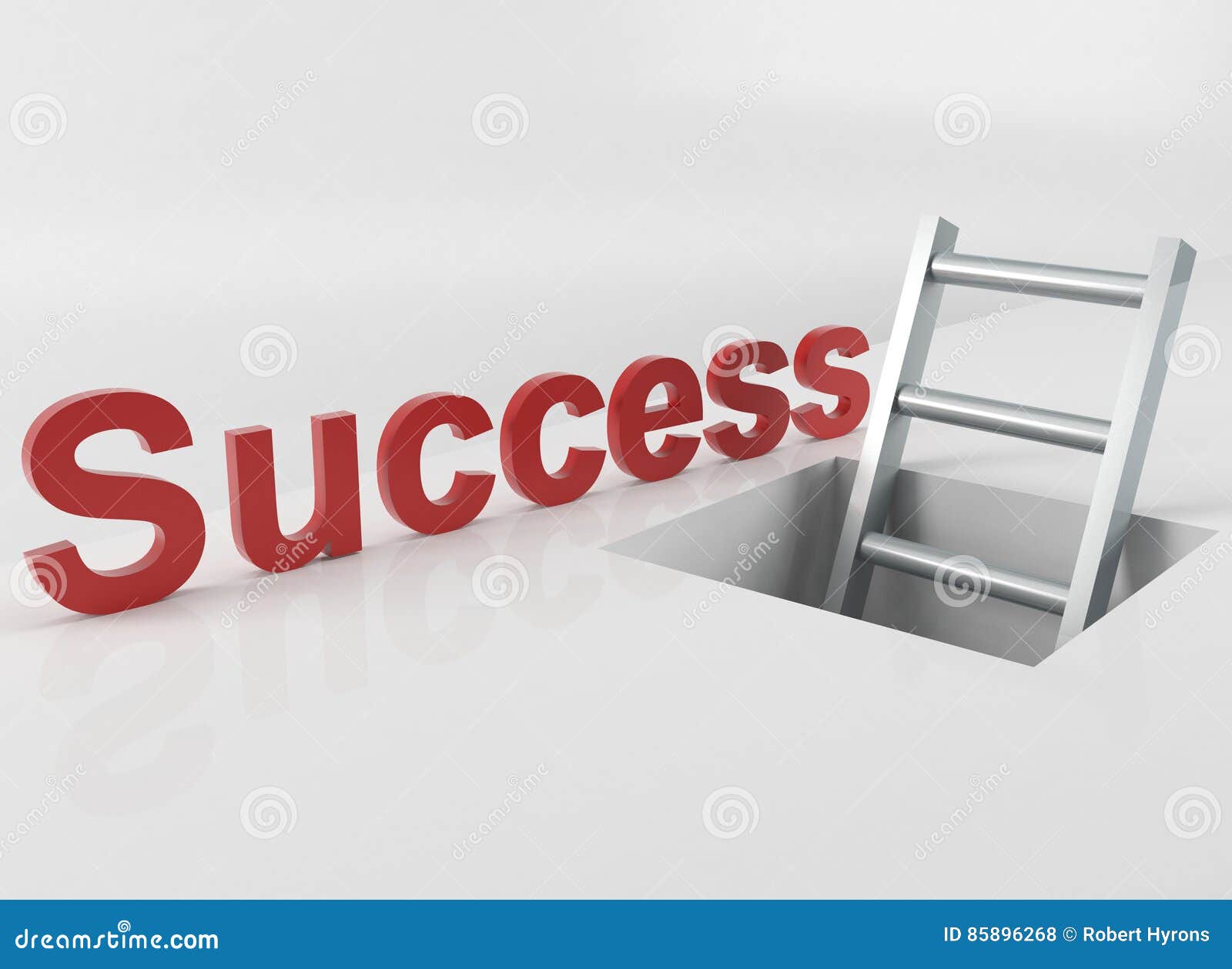 Ladder to success stock illustration. Illustration of concept - 85896268