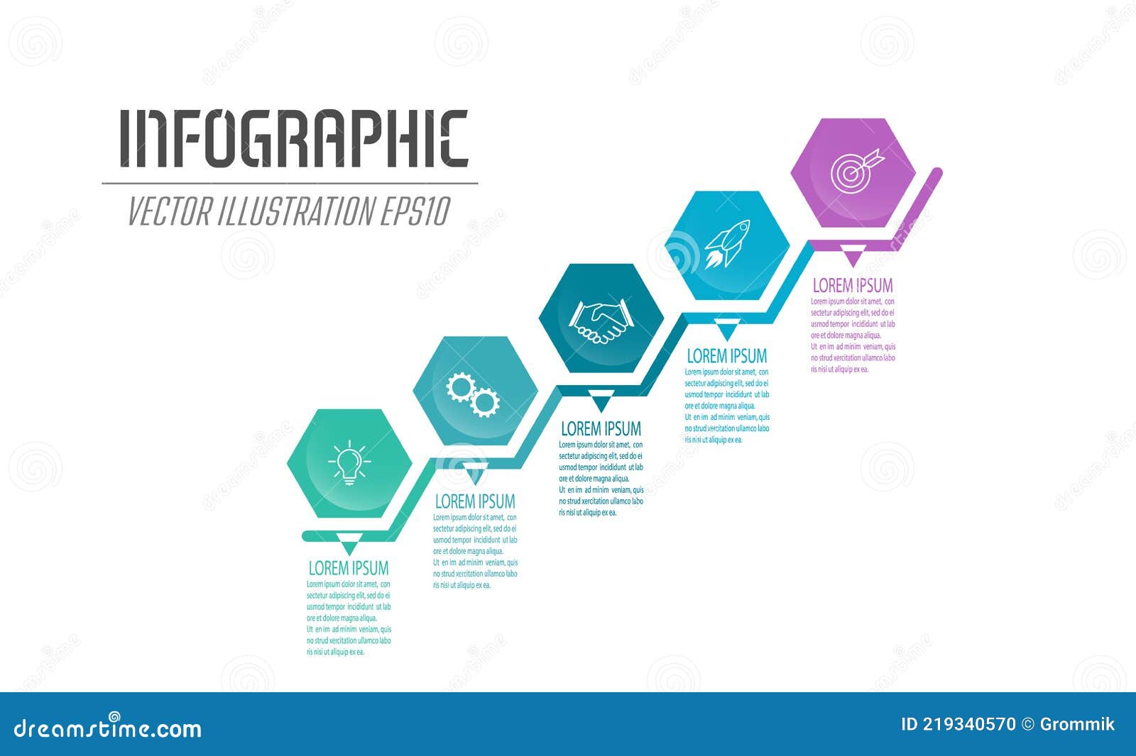 Ladder To Success. an Infographic Template for Visualizing Business and ...