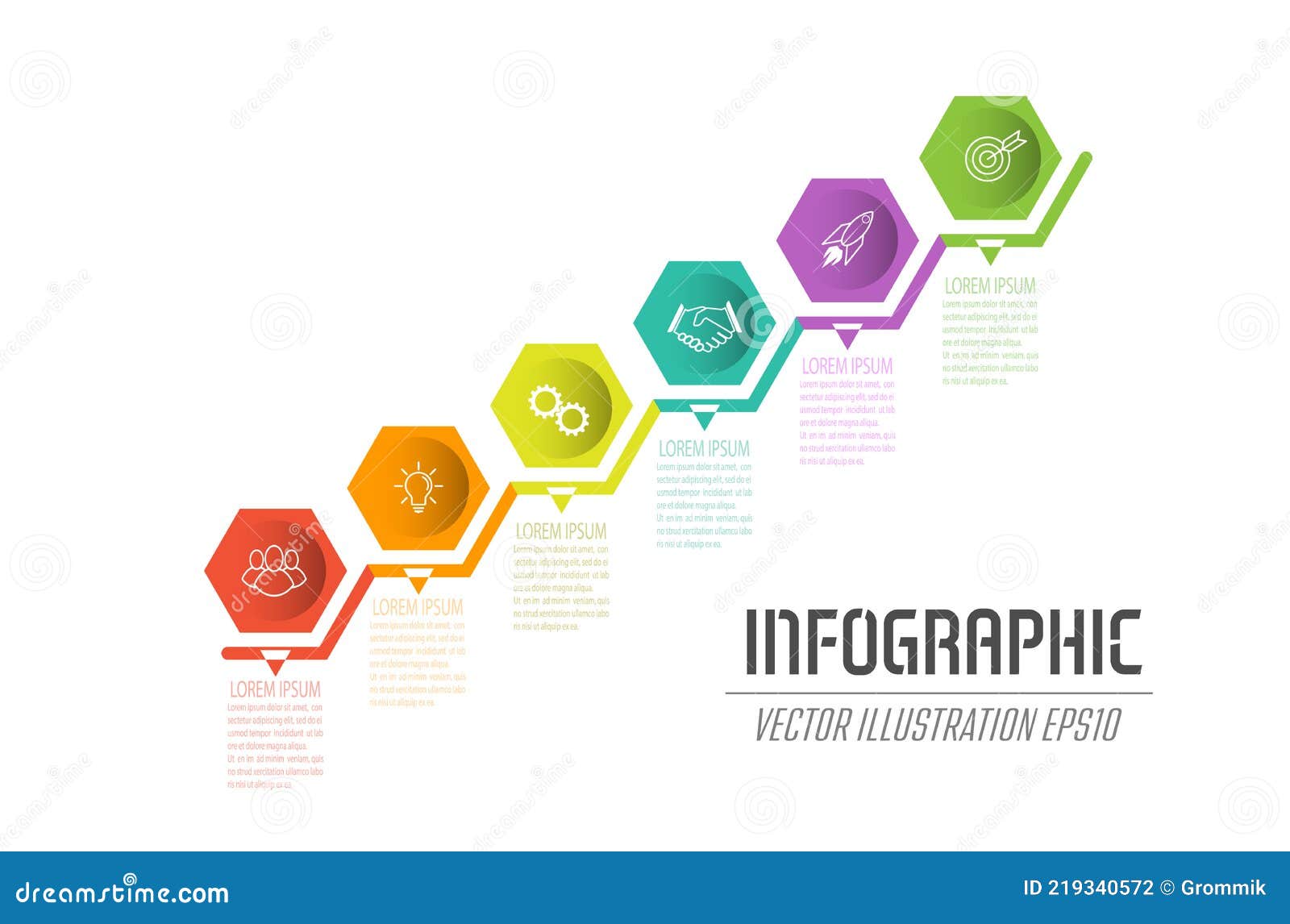 Ladder To Success. an Infographic Template for Visualizing Business and ...