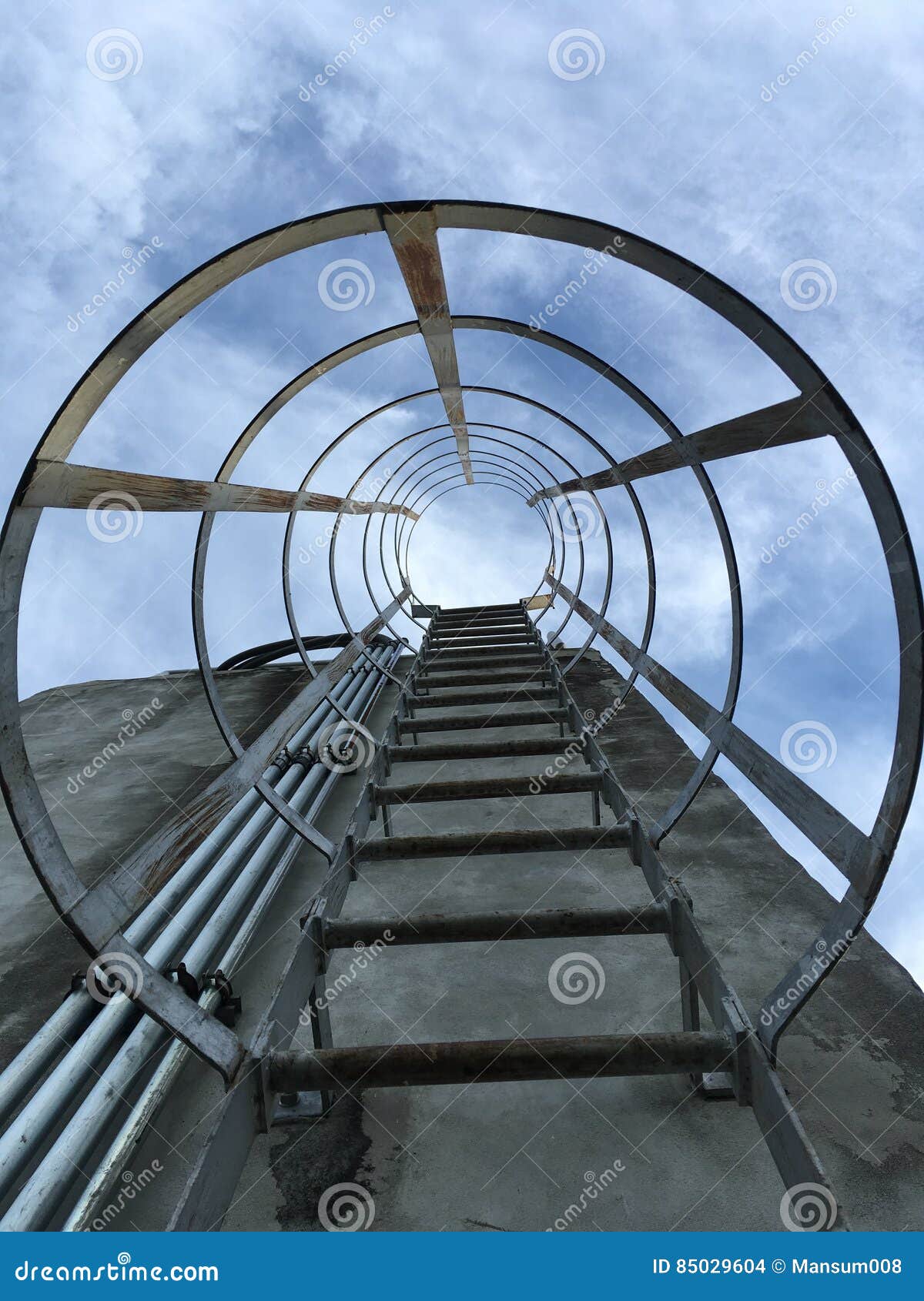 Ladder to terrace stock photo. Image of steel, climb - 85029604