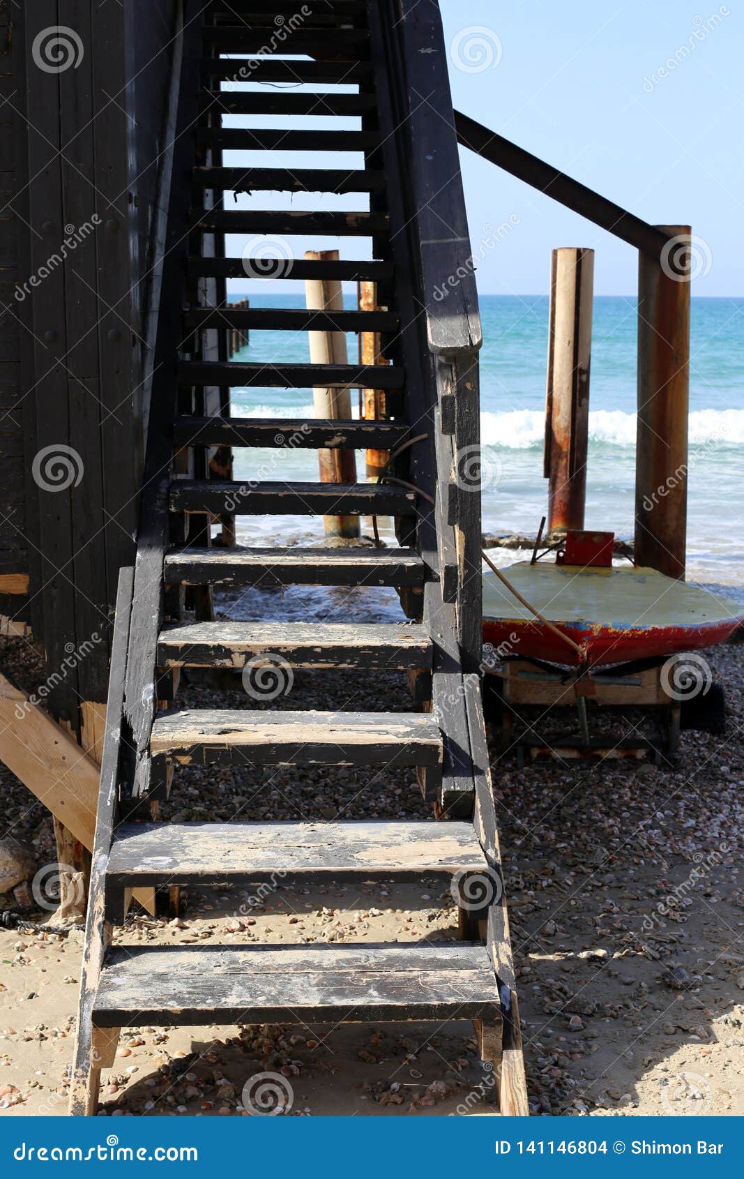 Ladder up and down stock photo. Image of structure, geometry - 141146804