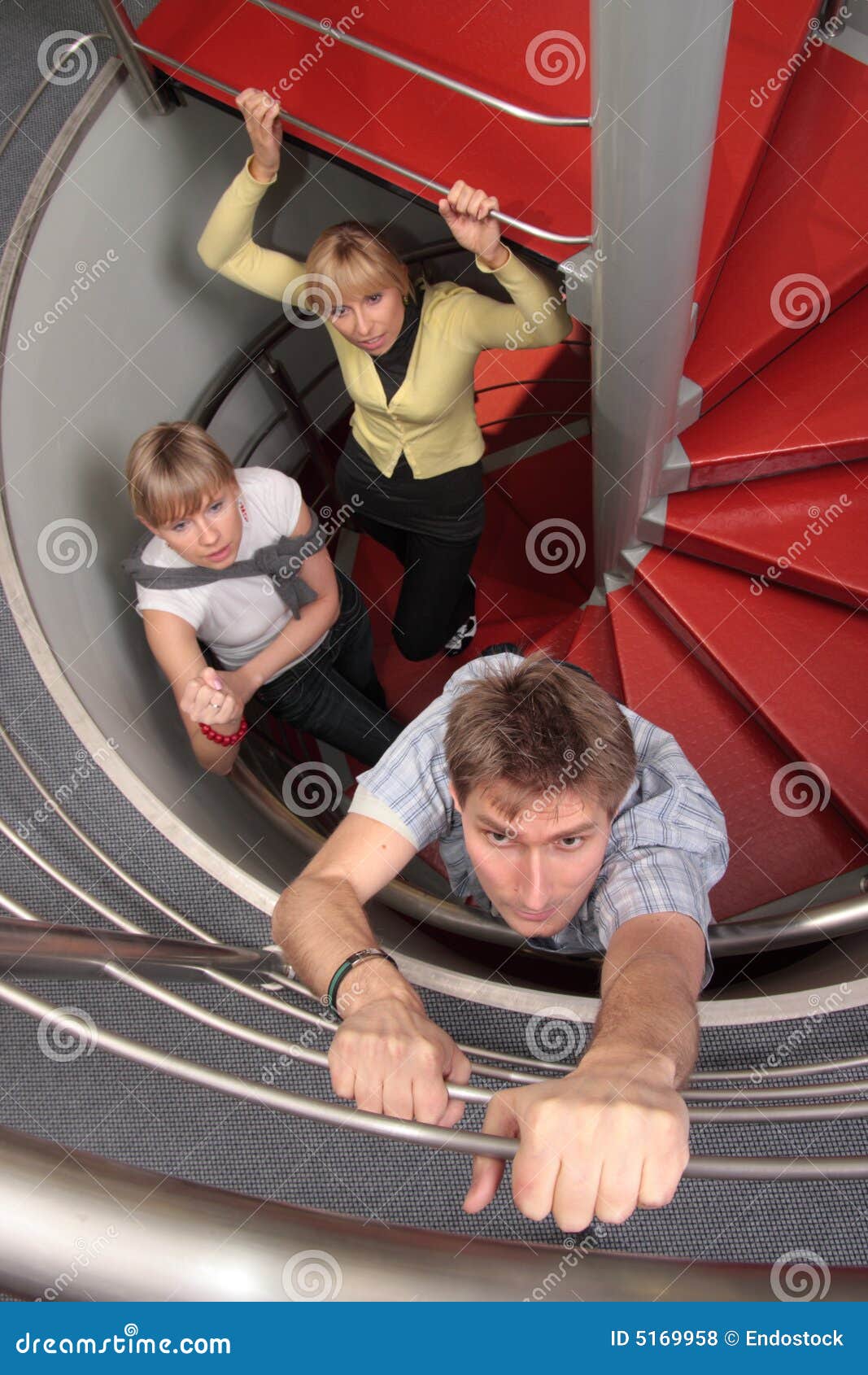 Ladder Van Succes - Uitdaging En Steun Stock Foto - Image of inferieur ...