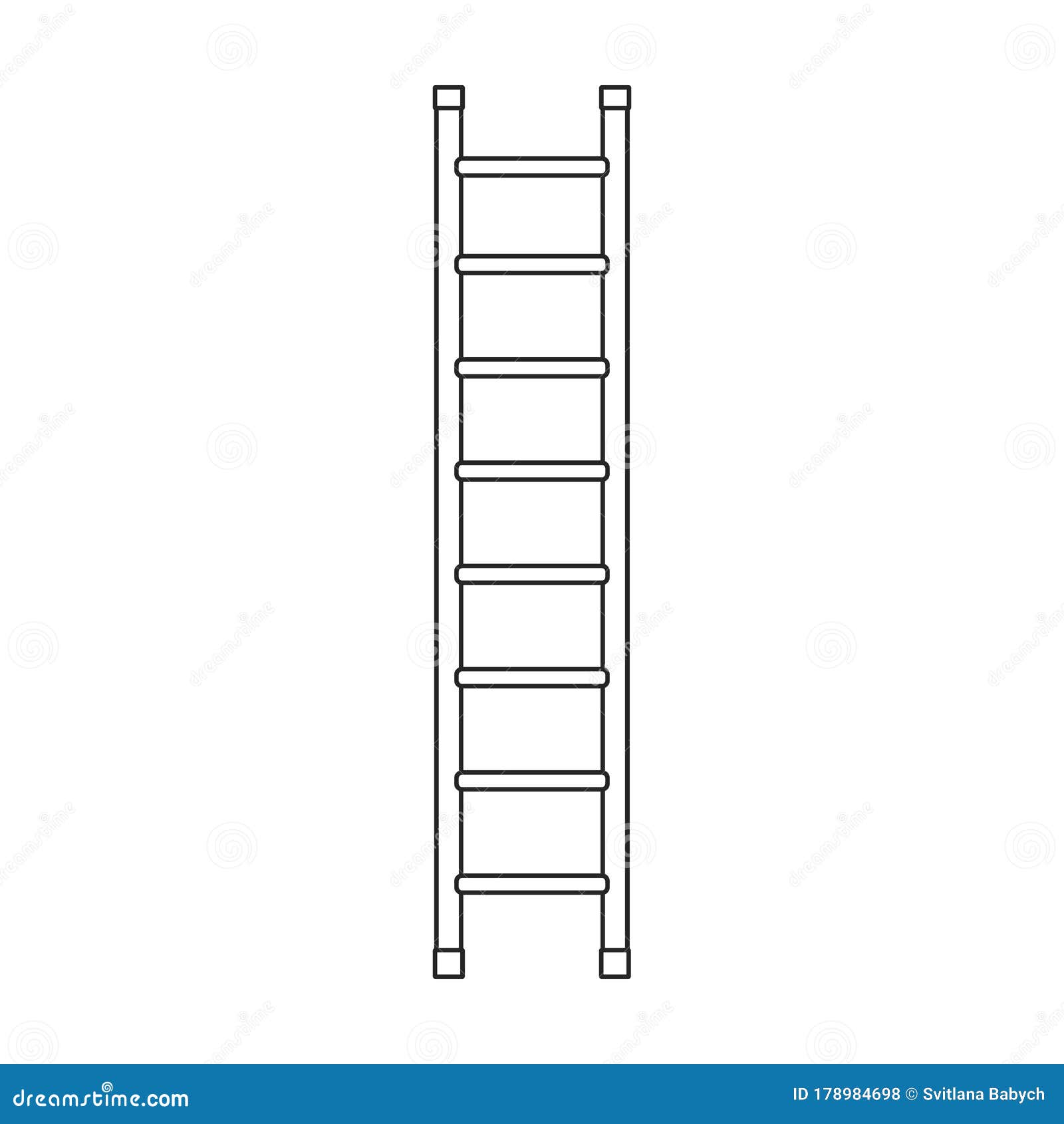 Ladder Vector Icon.Outline Vector Icon Isolated on White Background ... Ladder Vector Icon.Outline Vector Icon Isolated on White Background ...