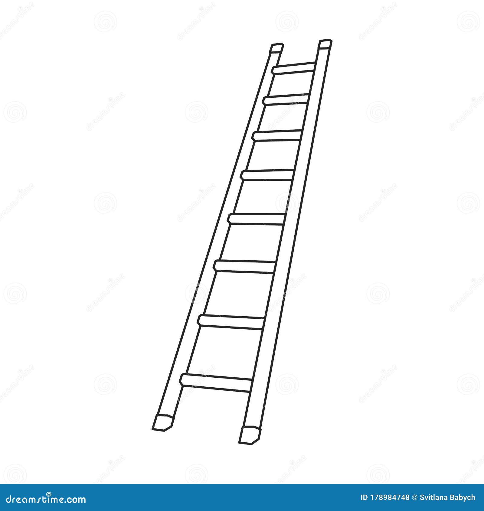 Ladder Vector Icon.Outline Vector Icon Isolated on White Background ... Ladder Vector Icon.Outline Vector Icon Isolated on White Background ...