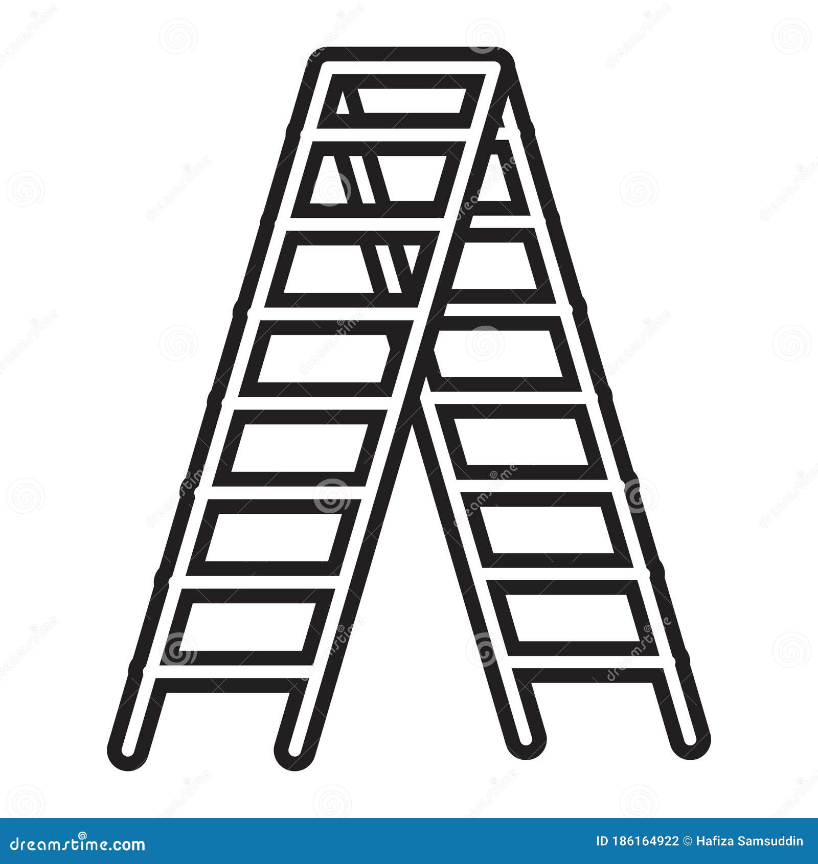 Ladder. Vector Illustration Decorative Design Stock Vector ...