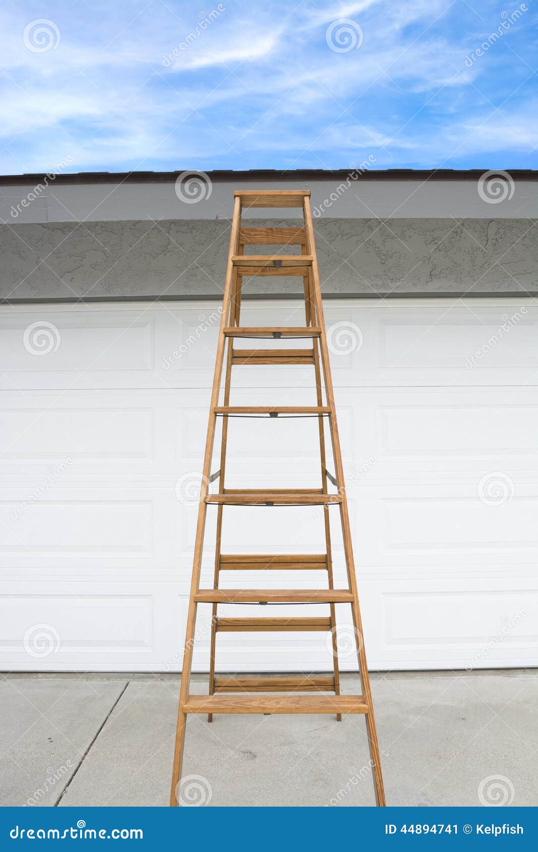Ladder voor huis stock afbeelding. Image of exemplaar - 44894741