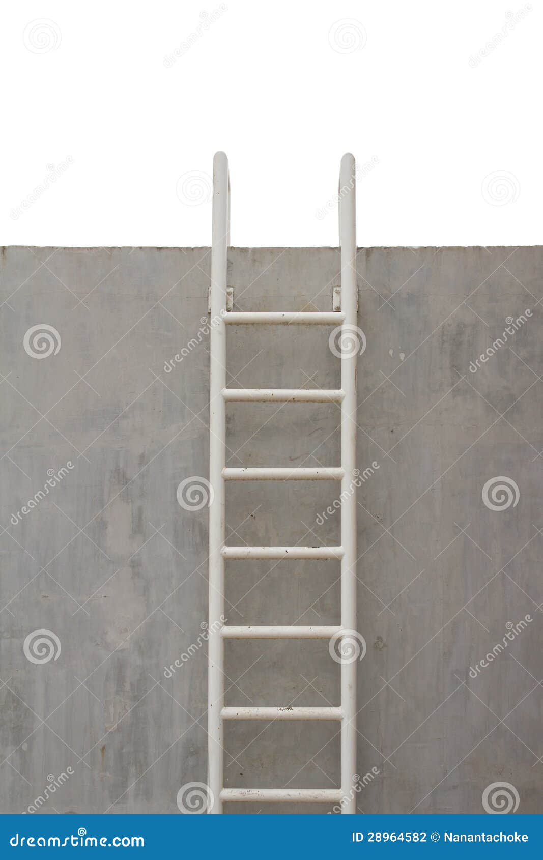 Ladder on wall stock photo. Image of background, floor - 28964582