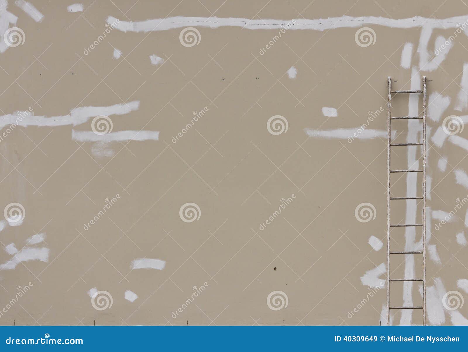 Ladder wall being repaired stock image. Image of maintenance - 40309649