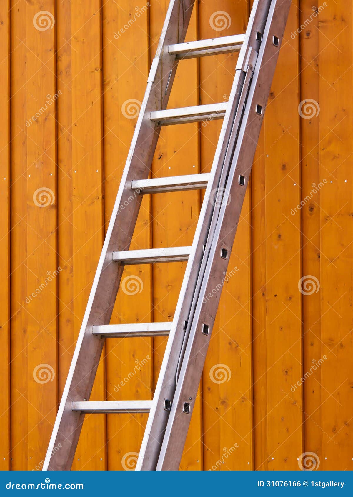 Ladder on the wall (5) stock photo. Image of building - 31076166