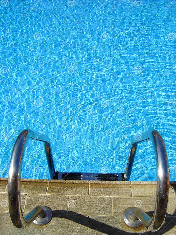 Ladder water-pool stock photo. Image of retreat, smooth - 2095994
