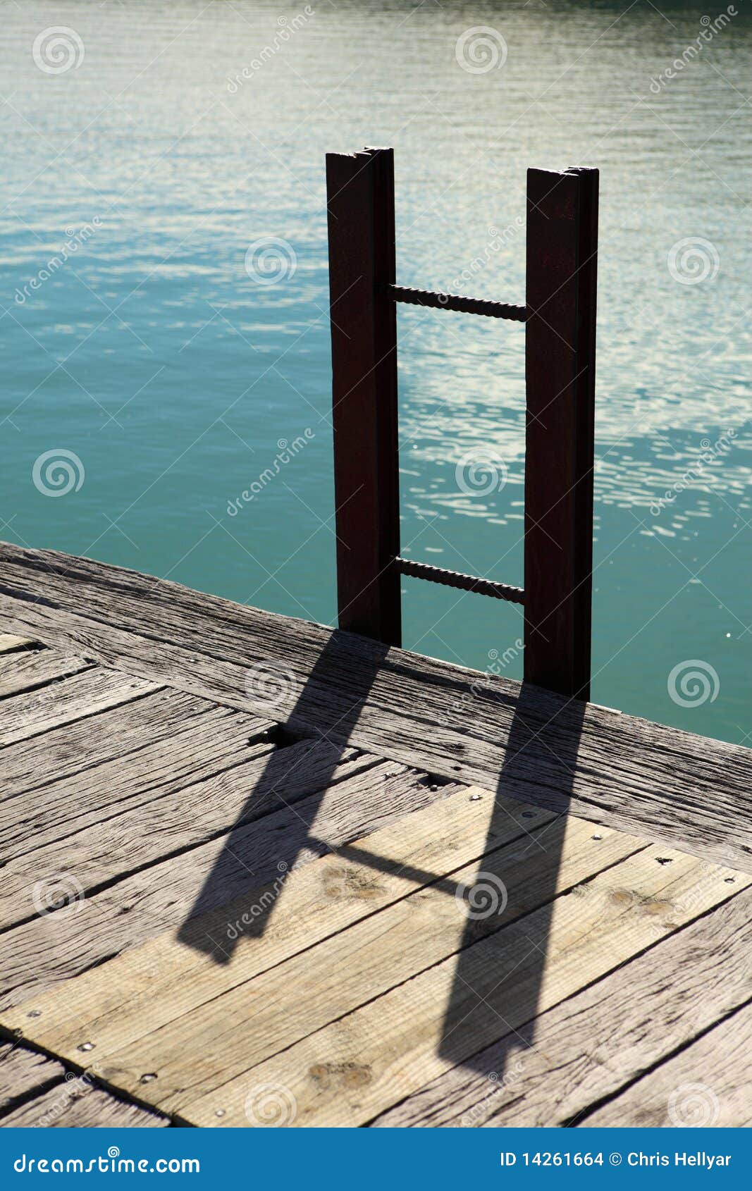 Ladder on wharf stock photo. Image of dock, color, quay - 14261664