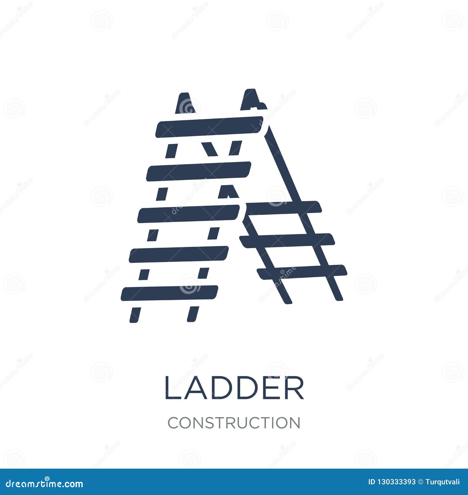 Ladderpictogram vector illustratie. Illustration of achtergrond - 130333393
