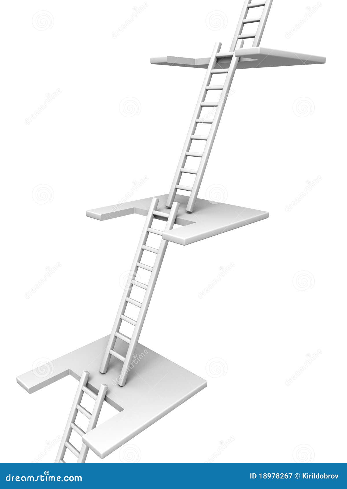 Ladders stock illustration. Illustration of progress - 18978267