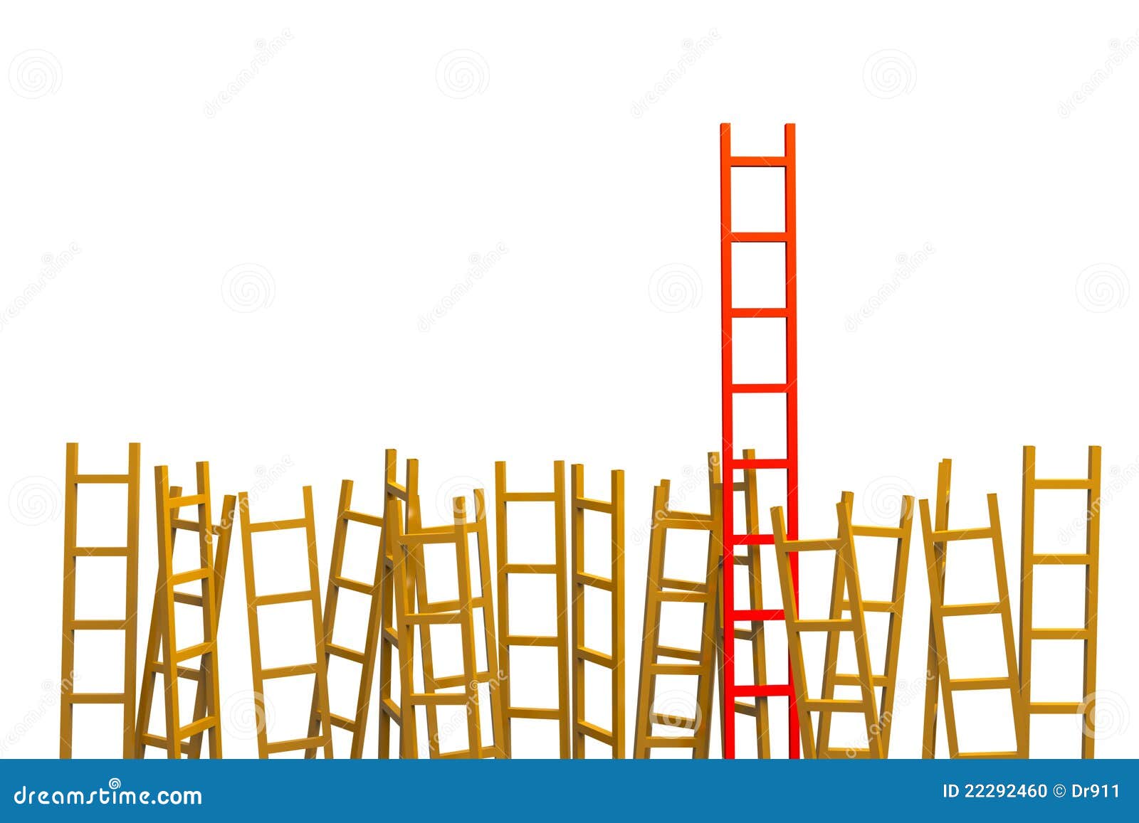Ladders stock illustration. Illustration of shape, competition - 22292460