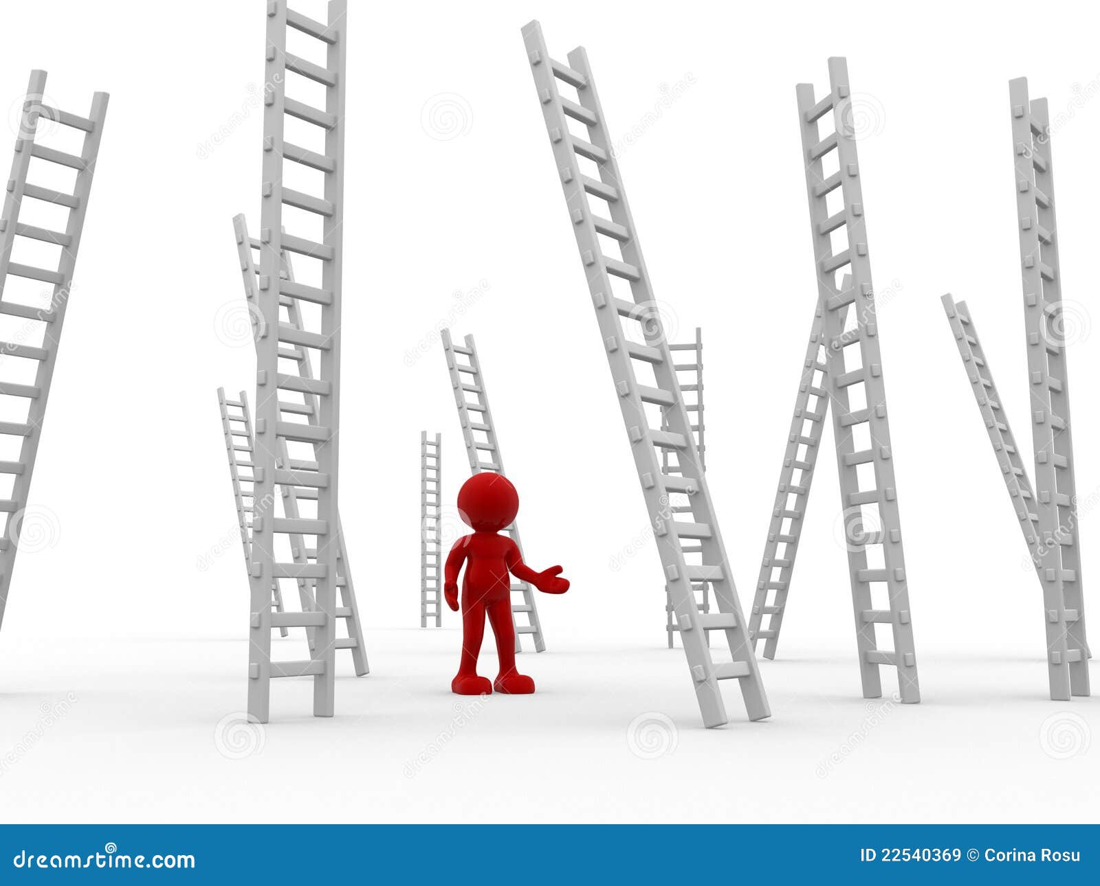 Ladders stock illustration. Illustration of hope, improvement - 22540369