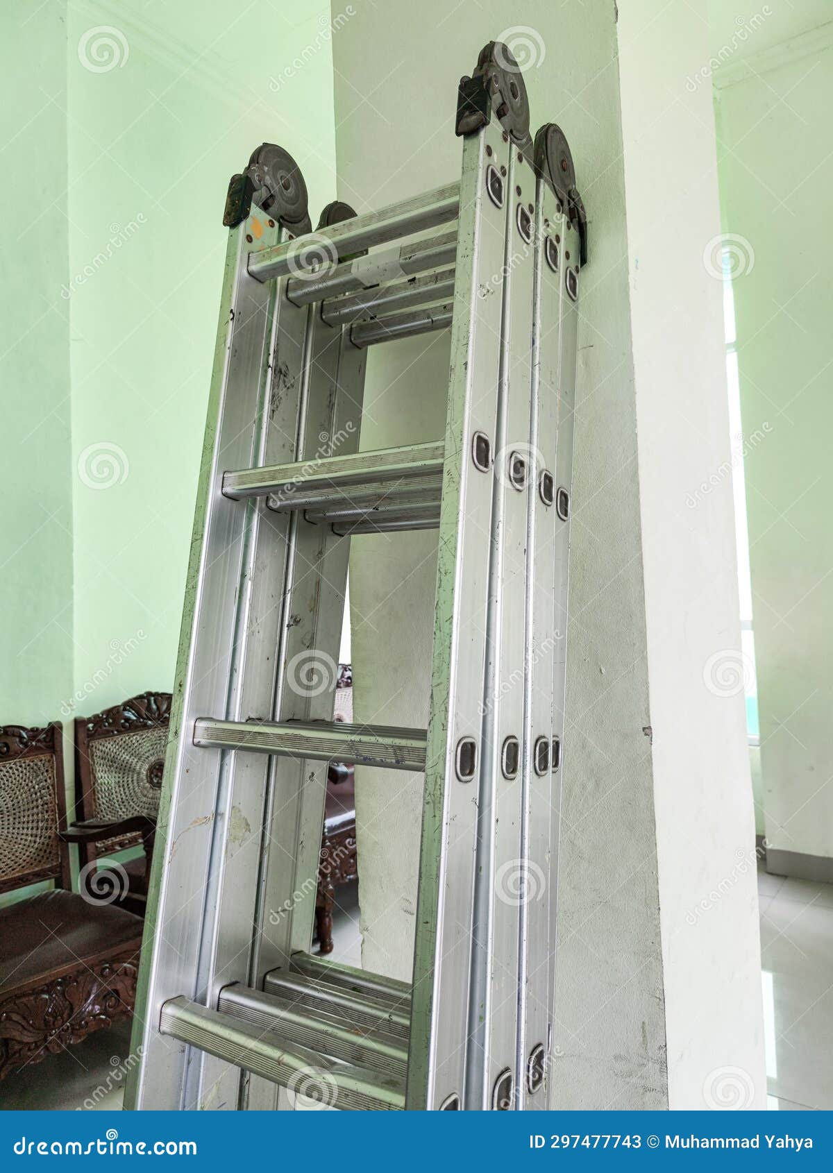 Ladders As a Tool in Construction Stock Image - Image of famous, space ...