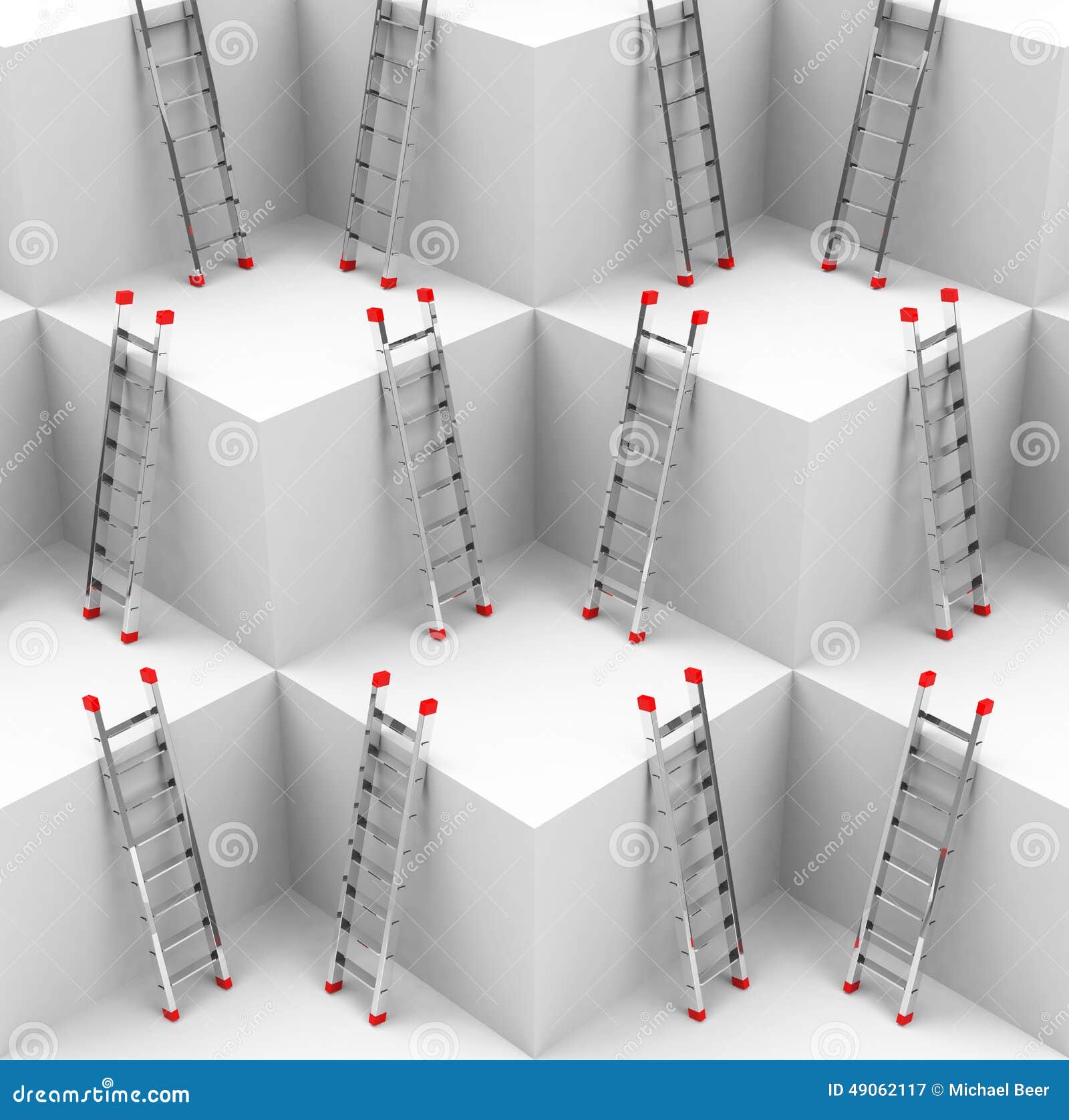 Aluminum Ladders With Different Sizes Royalty-Free Stock Photo ...