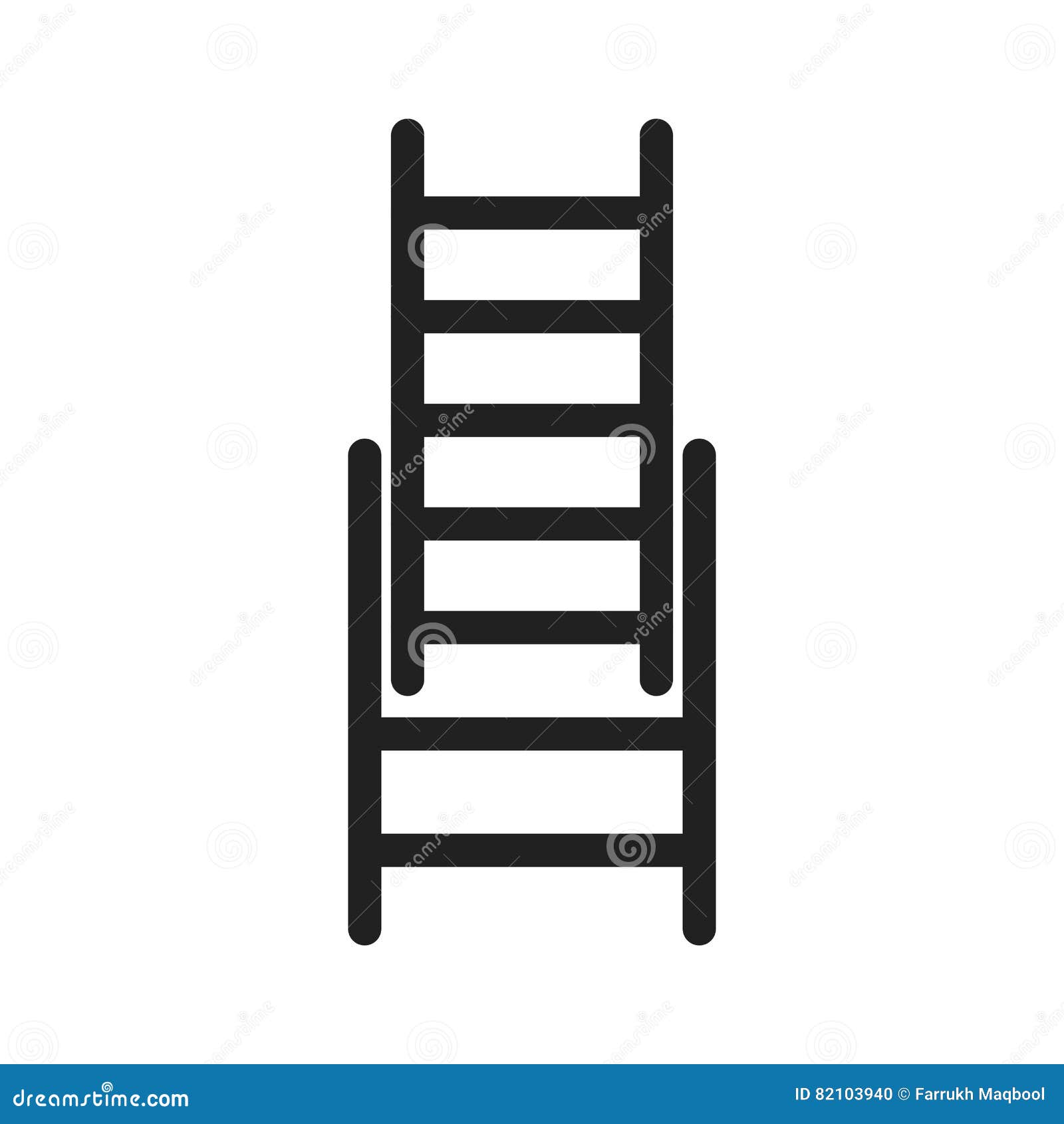 Ladders icon stock vector. Illustration of firefighter - 82103940