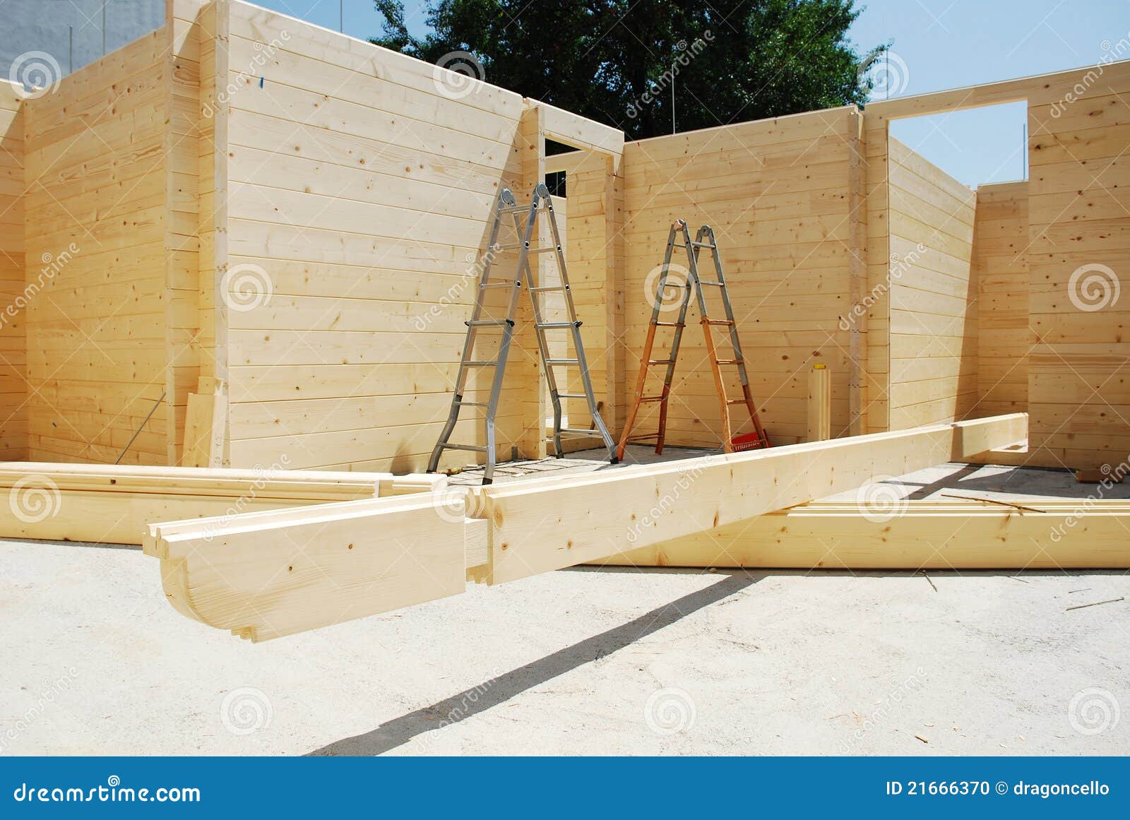 Ladders And Roof Beams Royalty-Free Stock Image | CartoonDealer.com ...