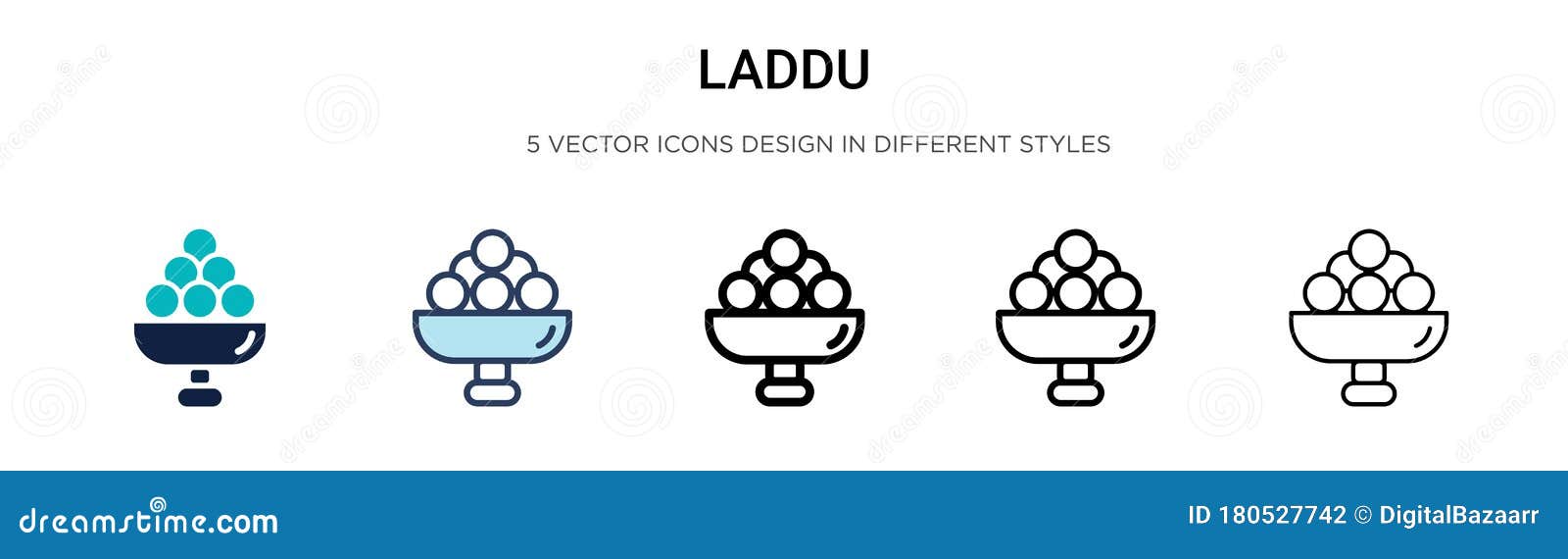 Laddu Outline Icon. Isolated Line Vector Illustration From Religion ... Laddu Outline Icon. Isolated Line Vector Illustration From Religion ...