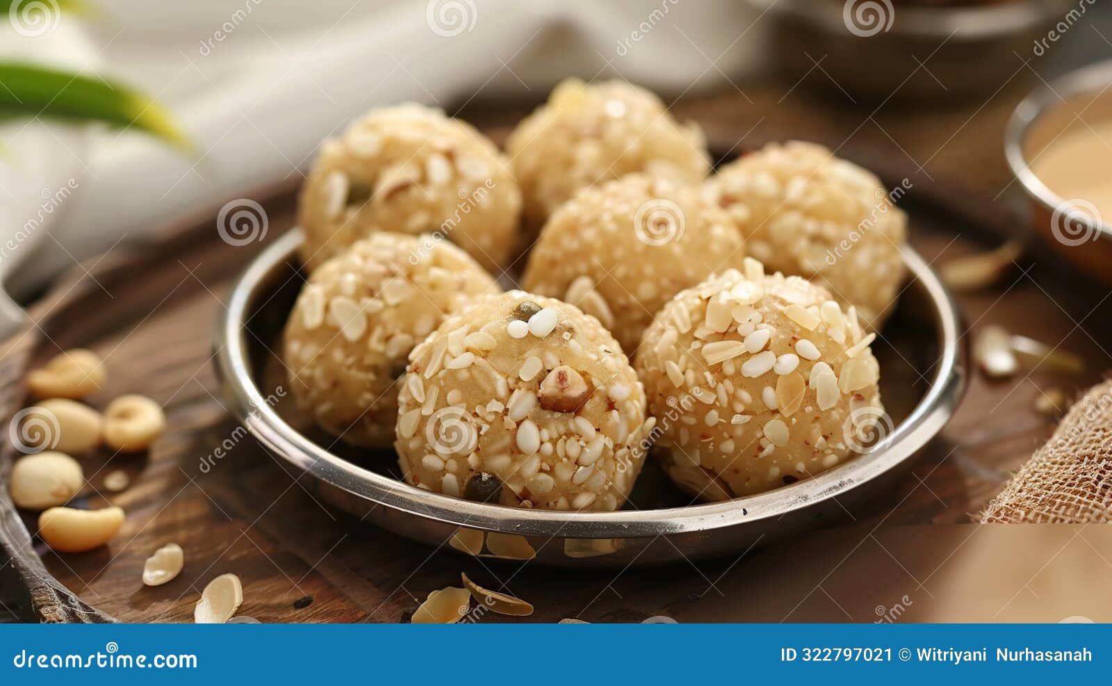 Laddu Indian Sweets And Snacks. Generative Ai Royalty-Free Stock ...