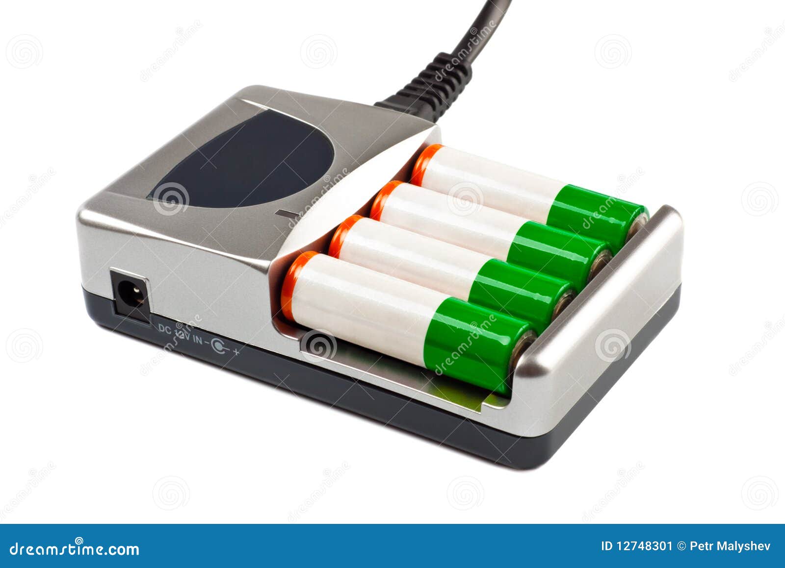 Lader met batterij stock afbeelding. Image of foto, lader - 12748301