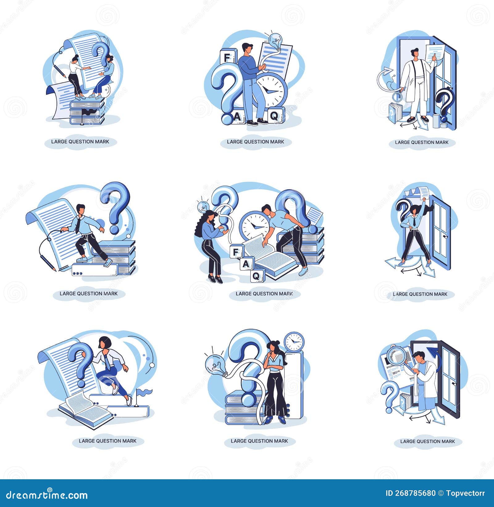 Ladge Question Mark. Problem and Solution Concept Metaphor. Ask ...