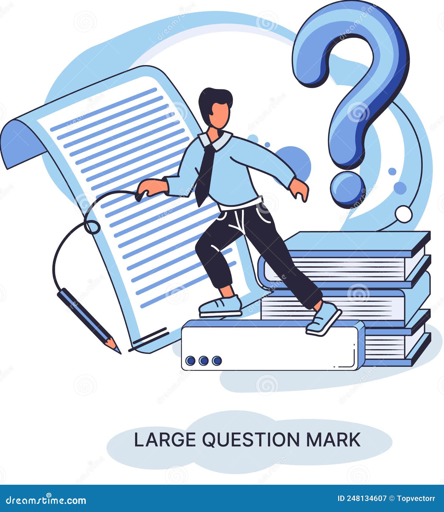 Ladge Question Mark. Problem and Solution Concept Metaphor. Ask ...