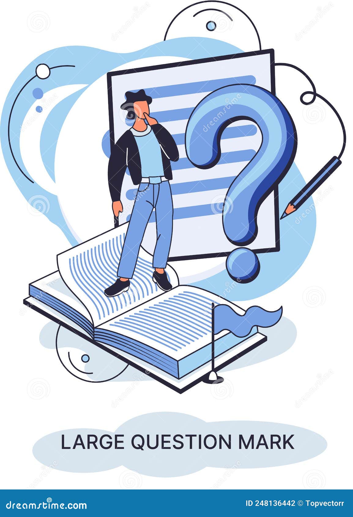 Ladge Question Mark. Problem and Solution Concept Metaphor. Ask ...