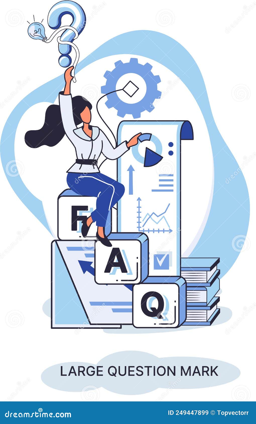 Ladge Question Mark. Problem and Solution Concept Metaphor. Ask ...