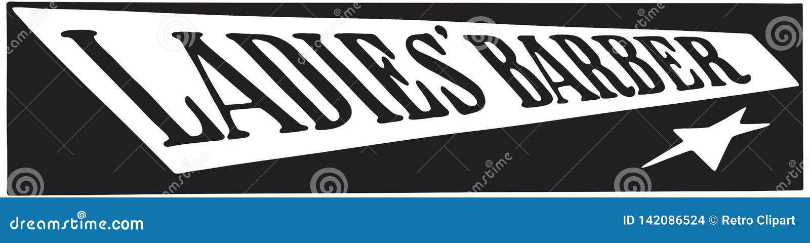 Ladies ` Barber stock illustration. Illustration of advertising - 142086524