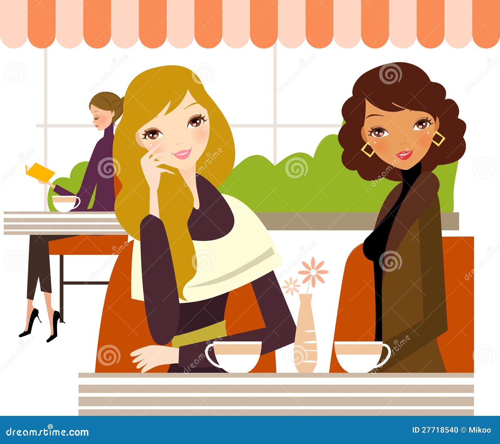Ladies Coffee Chat Stock Illustrations – 31 Ladies Coffee Chat Stock ...