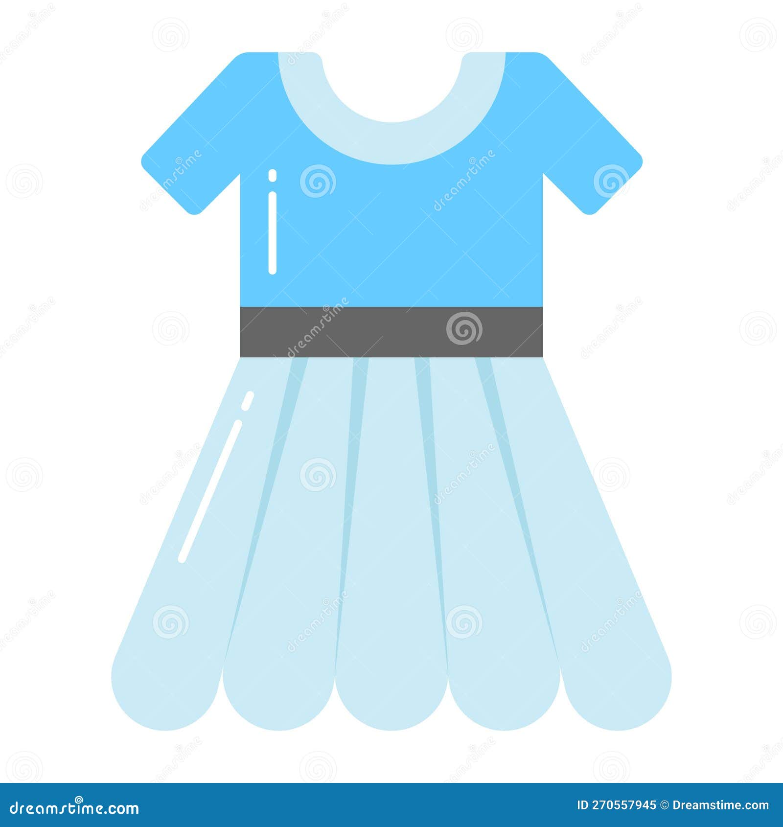 Ladies Frock Vector Design Isolated on White Background Stock Vector ...