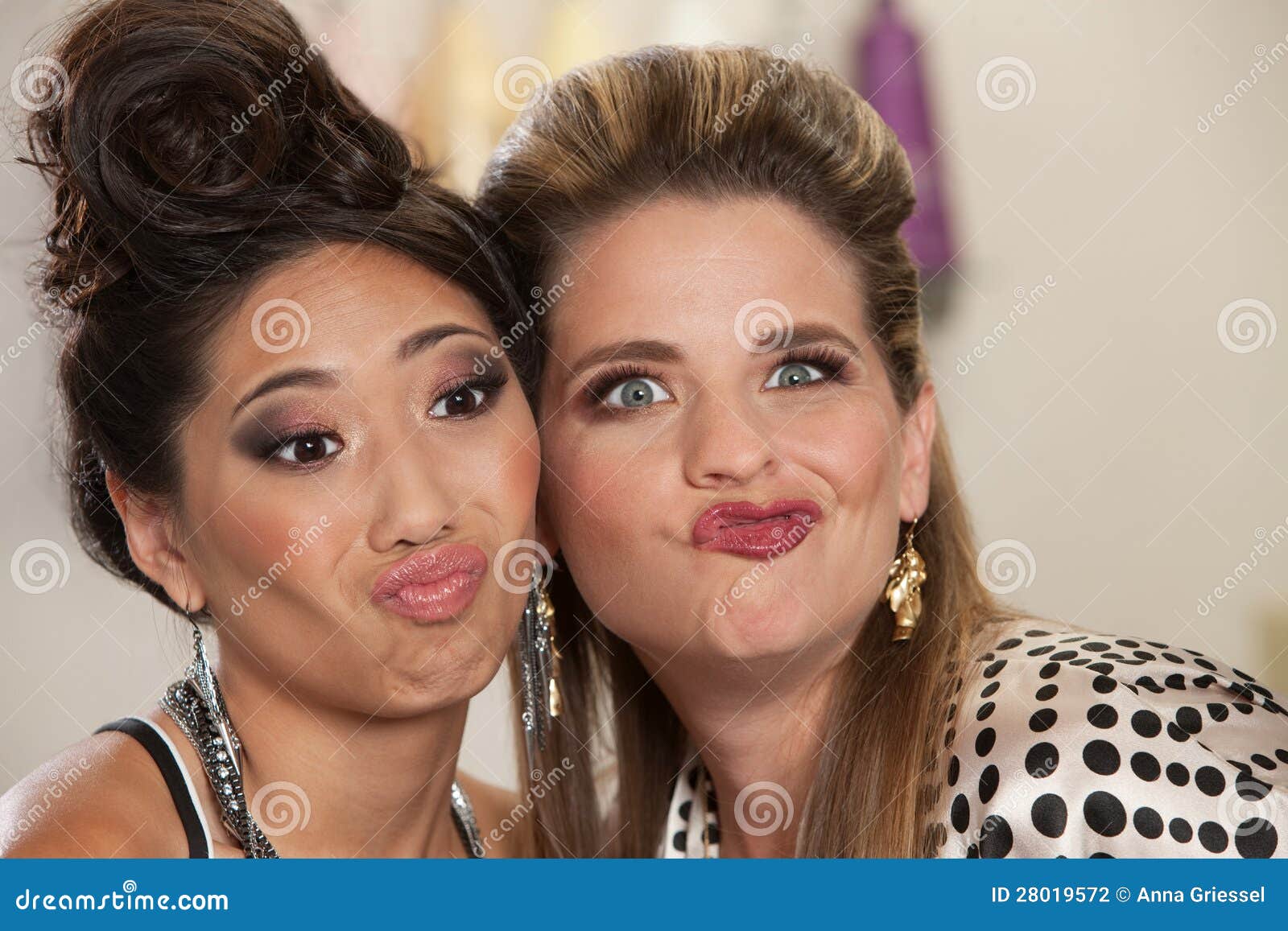 Ladies Making Faces stock photo. Image of fashion, faces - 28019572