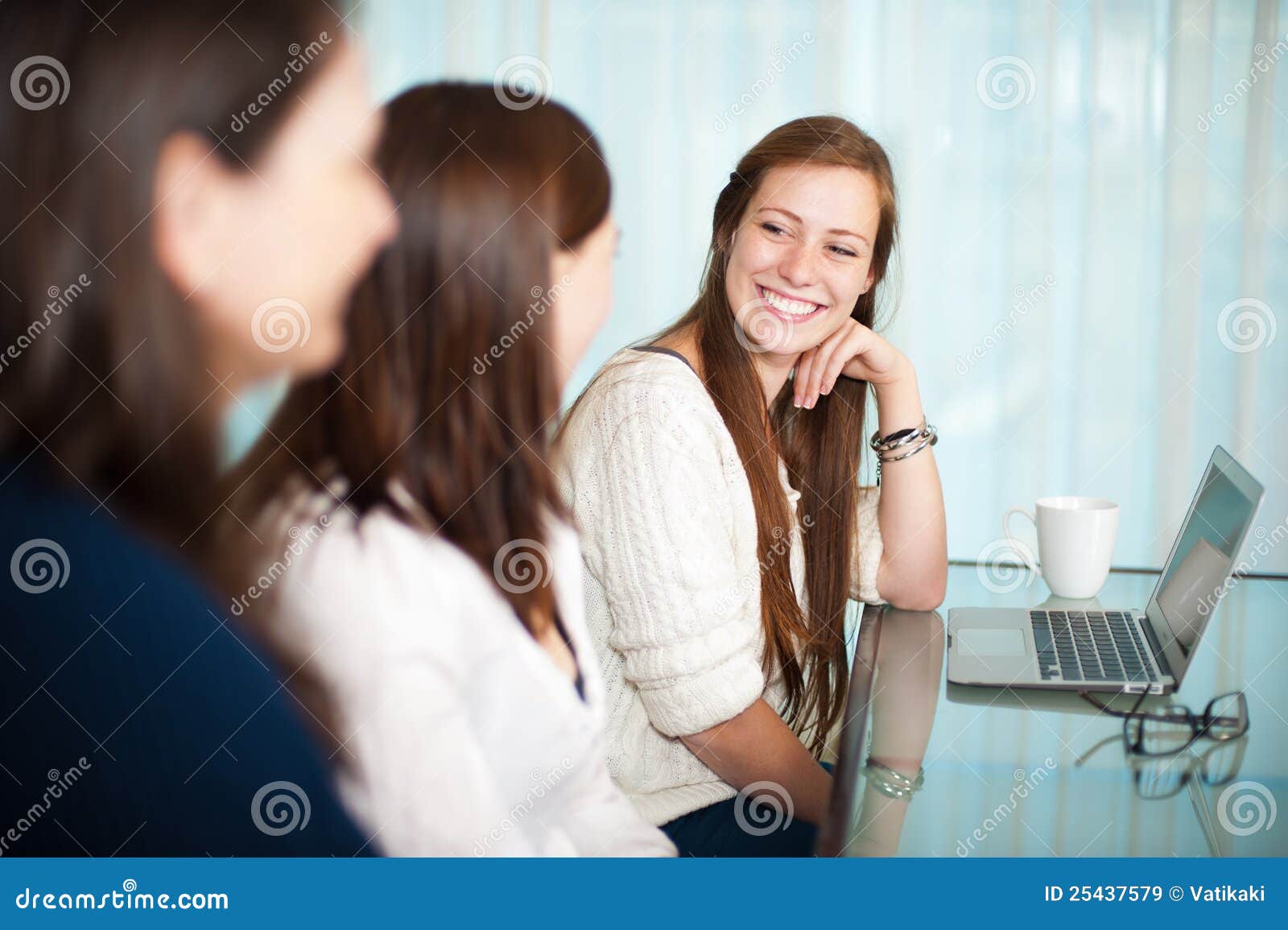 Ladies meetings stock image. Image of businesswoman, corporate - 25437579