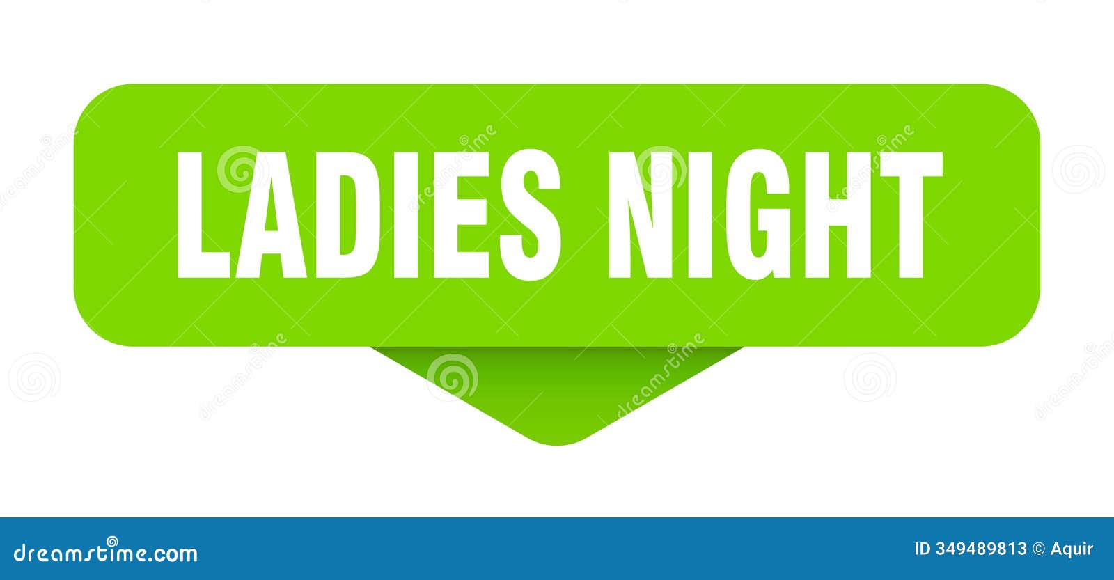 Ladies Night Sticker. Ladies Night Sign on Transparent Background Stock ...