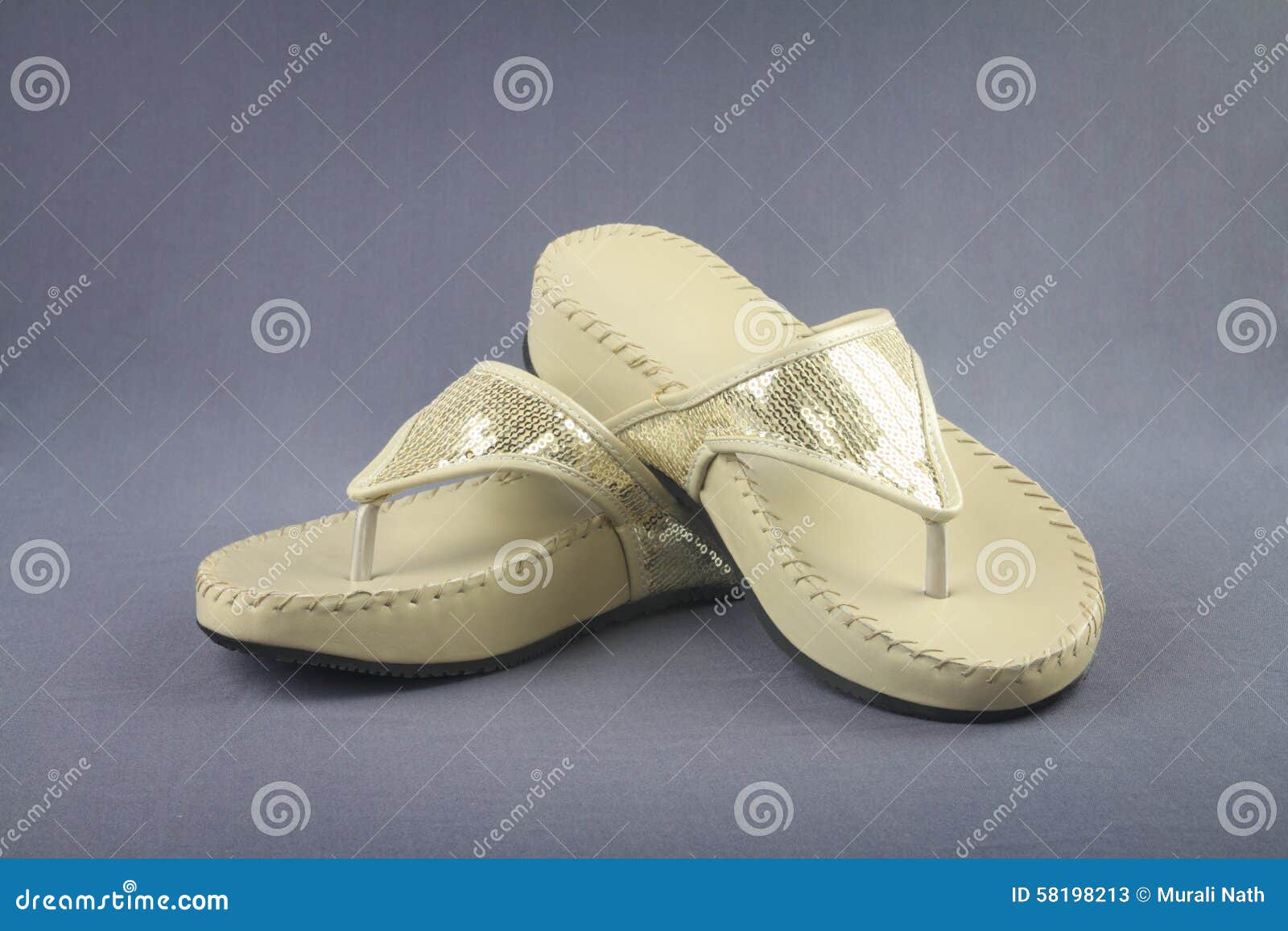 Ladies sandal stock image. Image of beautiful, leather - 58198213