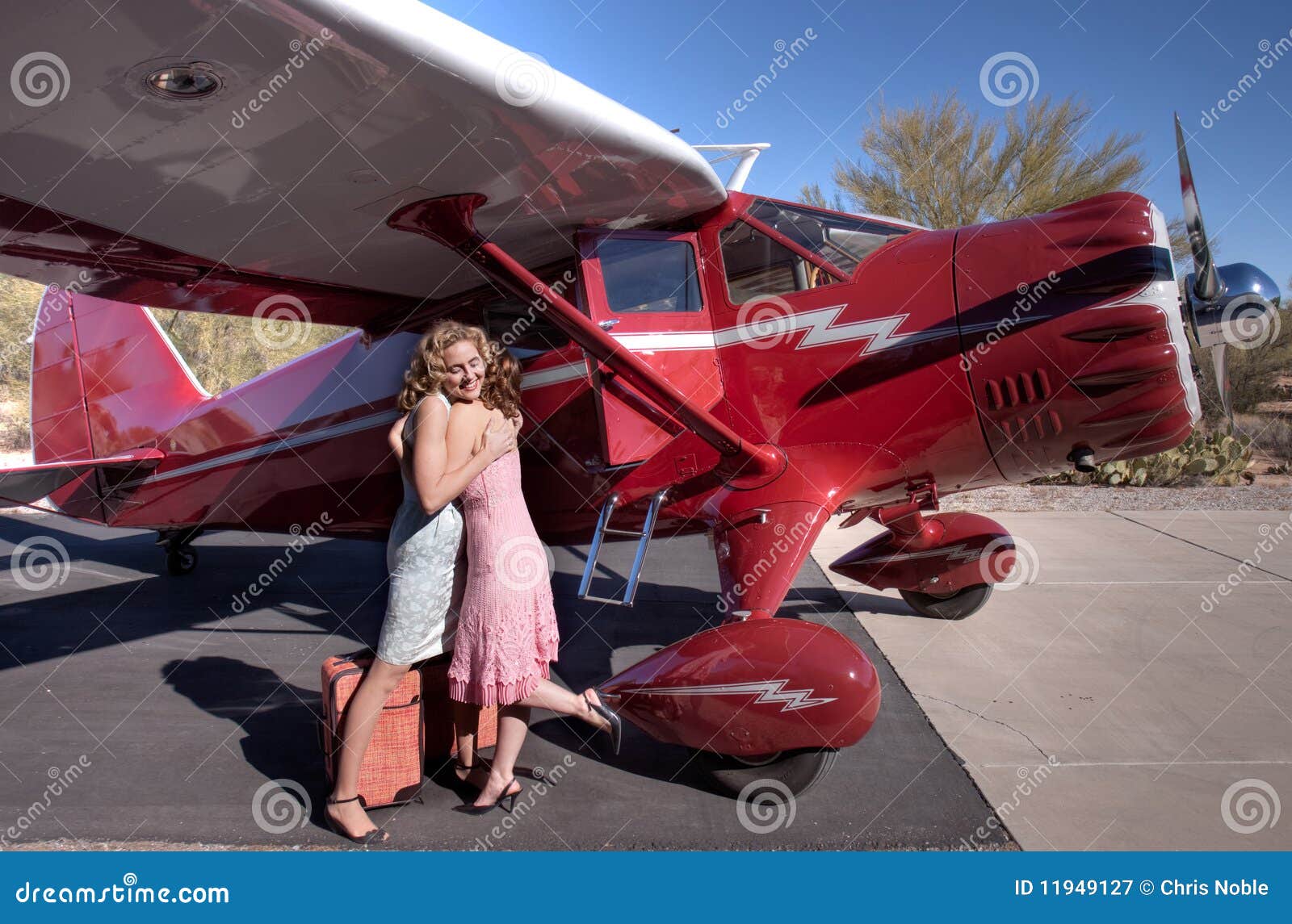 Ladies saying goodbye stock image. Image of airport, passenger - 11949127